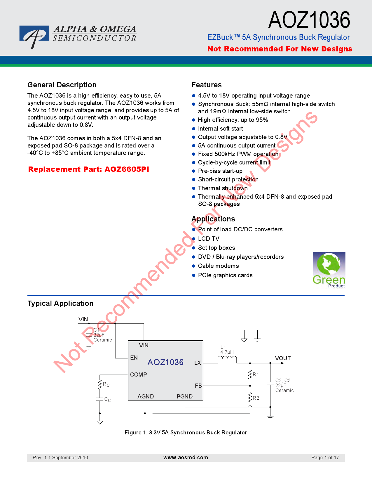 AOZ1036PI_（AOS）AOZ1036PI中文资料_价格_PDF手册-立创电子商城