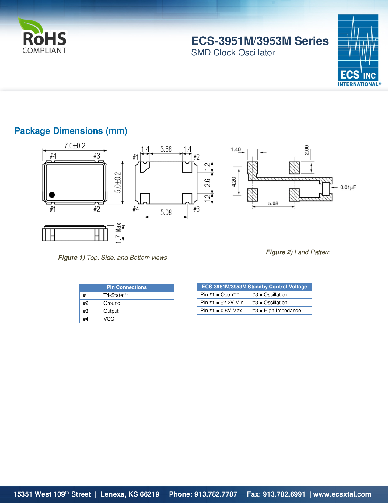 ECS-3953M-240-B-TR_（ECS）ECS-3953M-240-B-TR中文资料_价格_PDF手册-立创电子商城