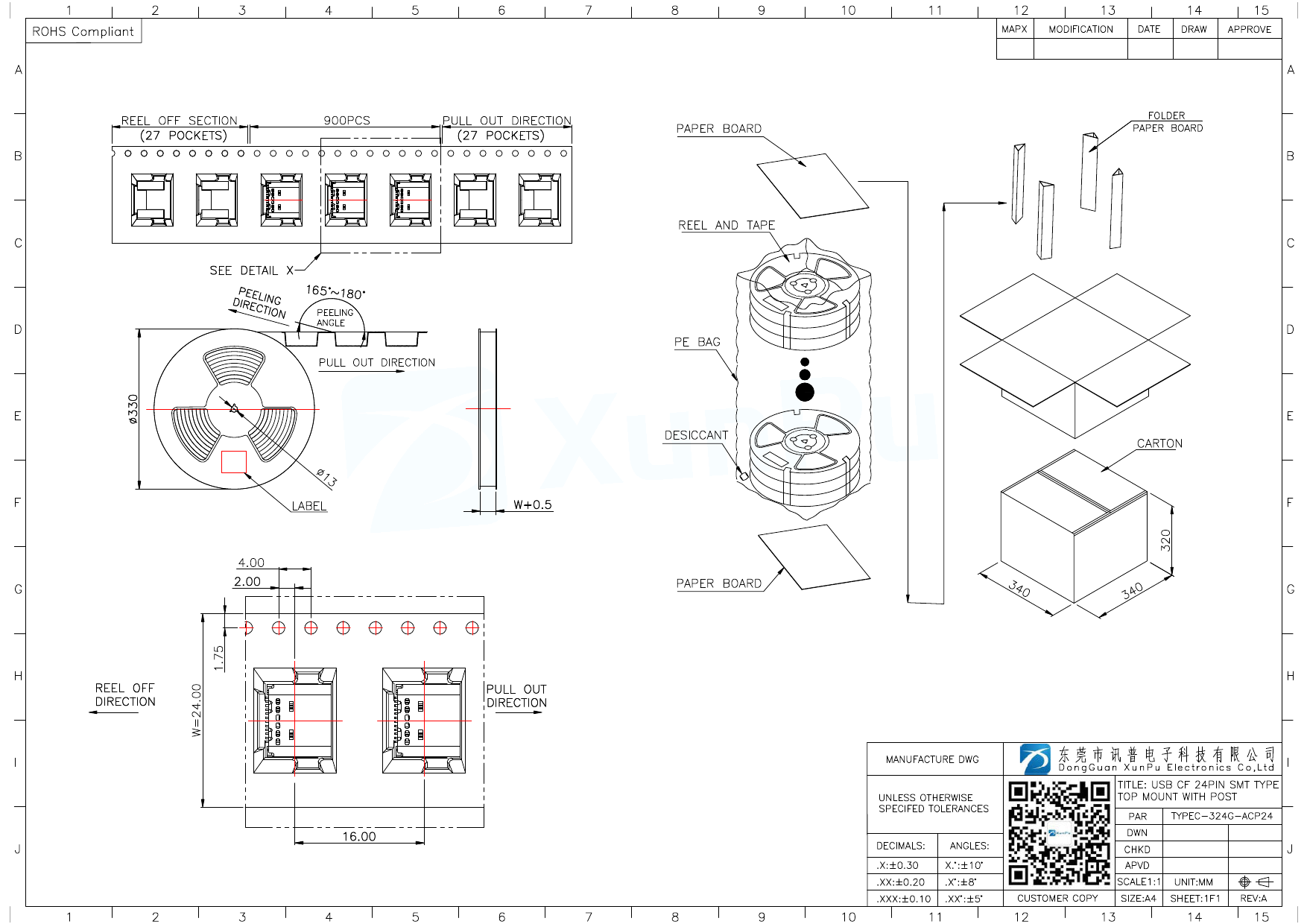 TYPEC-324G-ACP24_（XUNPU(讯普)）TYPEC-324G-ACP24中文资料_价格_PDF手册-立创电子商城