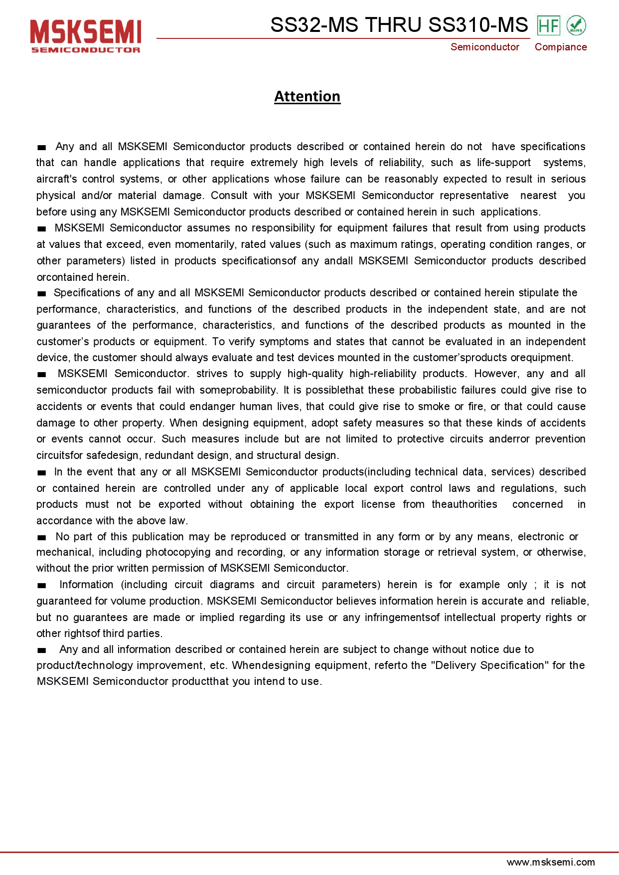 SS34-MS_（MSKSEMI(美森科)）SS34-MS中文资料_价格_PDF手册-立创电子商城