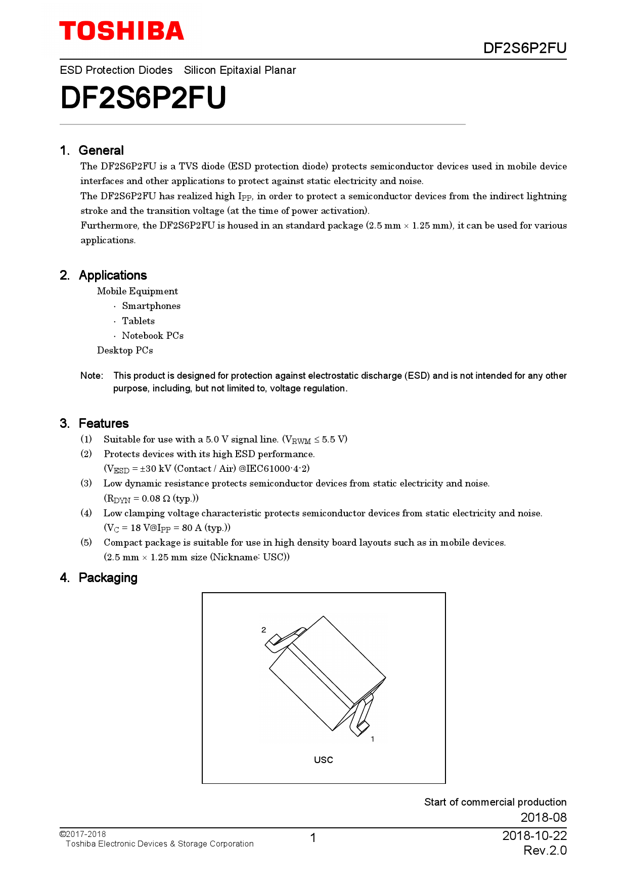DF2S6P2FU,H3F_（TOSHIBA(东芝)）DF2S6P2FU,H3F中文资料_价格_PDF手册-立创电子商城
