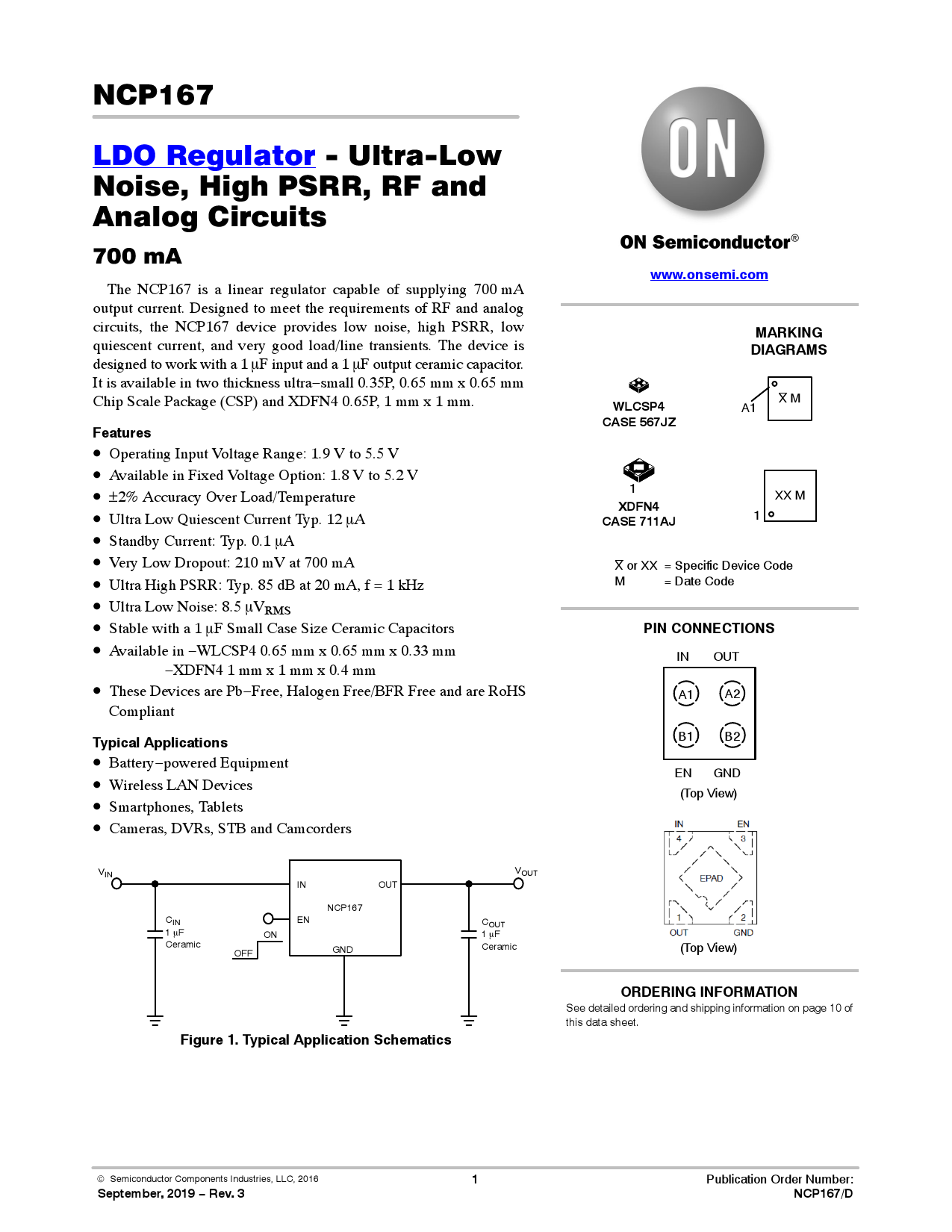 NCP167BMX330TBG_（onsemi(安森美)）NCP167BMX330TBG中文资料_价格_PDF手册-立创电子商城