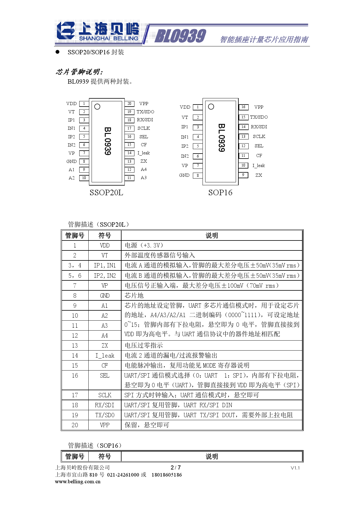 BL0939_（BL(上海贝岭)）BL0939中文资料_价格_PDF手册-立创电子商城