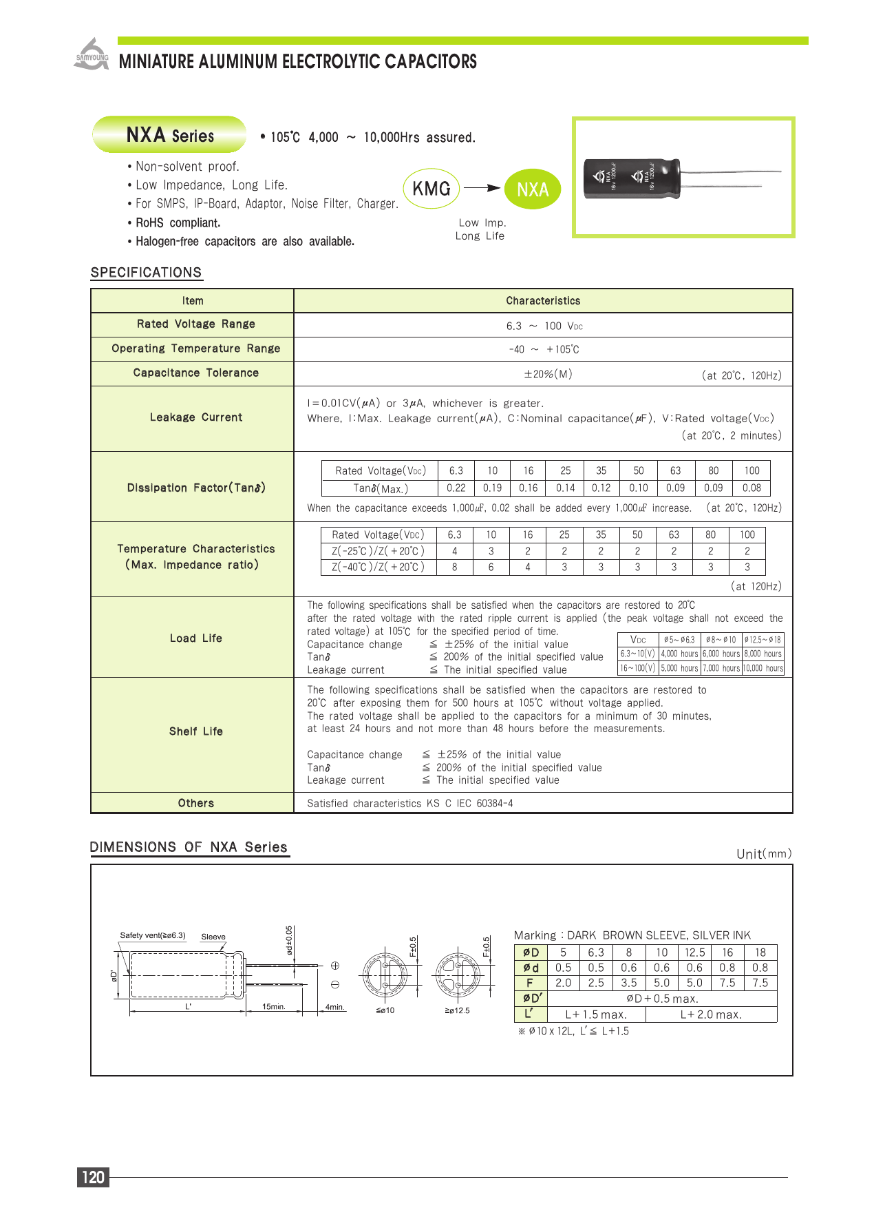 NXA 16V 470UF 10*12.5-5.0TP_（SAMYOUNG(韩国三莹)）NXA 16V 470UF 10*12.5-5.0TP ...