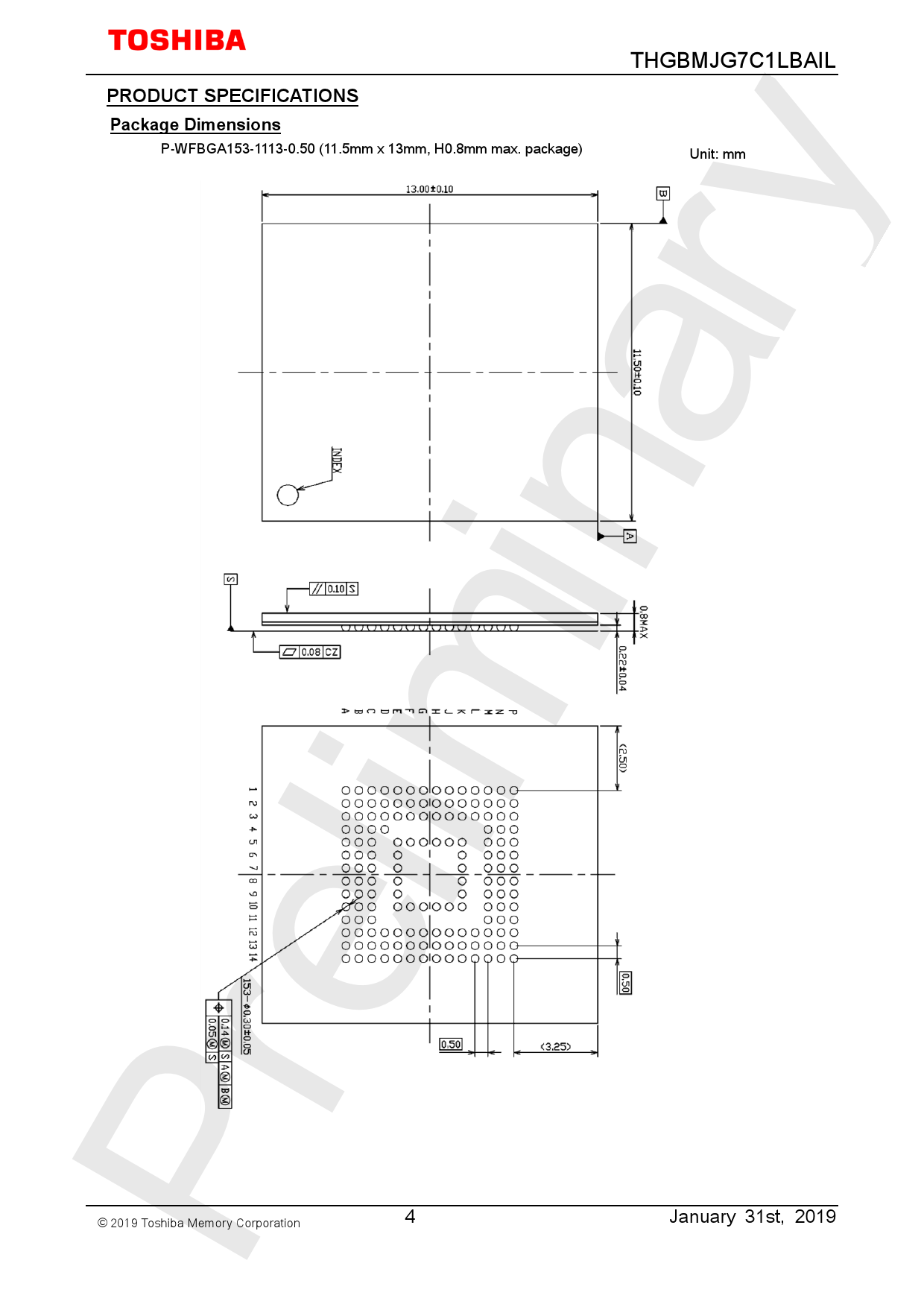 THGBMJG7C1LBAIL_（KIOXIA(铠侠)）THGBMJG7C1LBAIL中文资料_价格_PDF手册-立创电子商城