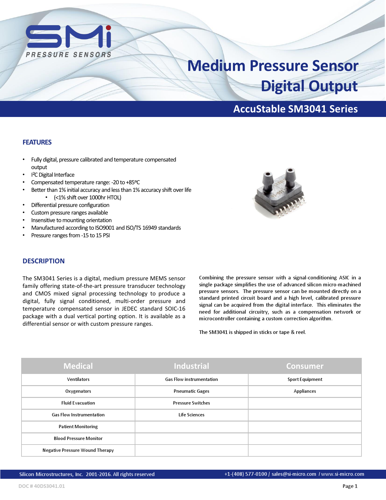 SM3041-015-D-C-3-S_（Silicon Microstructures(SMI)）SM3041-015-D-C-3-S中文资料_价格_PDF手册-立创电子商城