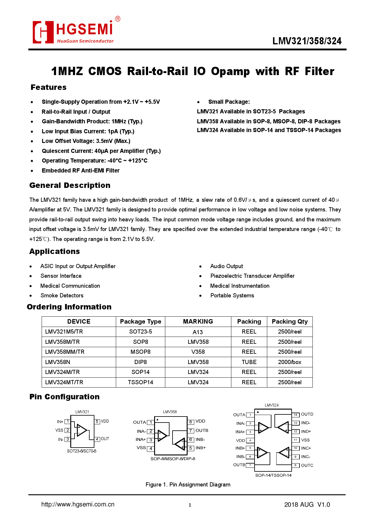 LMV358MM/TR_（HGSEMI(华冠)）LMV358MM/TR中文资料_价格_PDF手册-立创电子商城