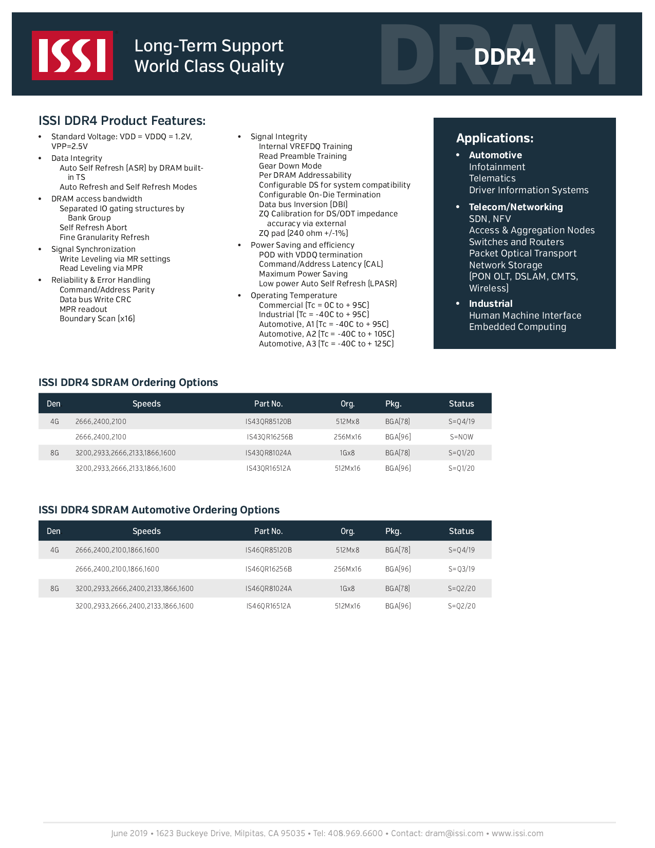 IS43QR16256B-083RBLI_（ISSI(美国芯成)）IS43QR16256B-083RBLI中文资料_价格_PDF手册-立创电子商城