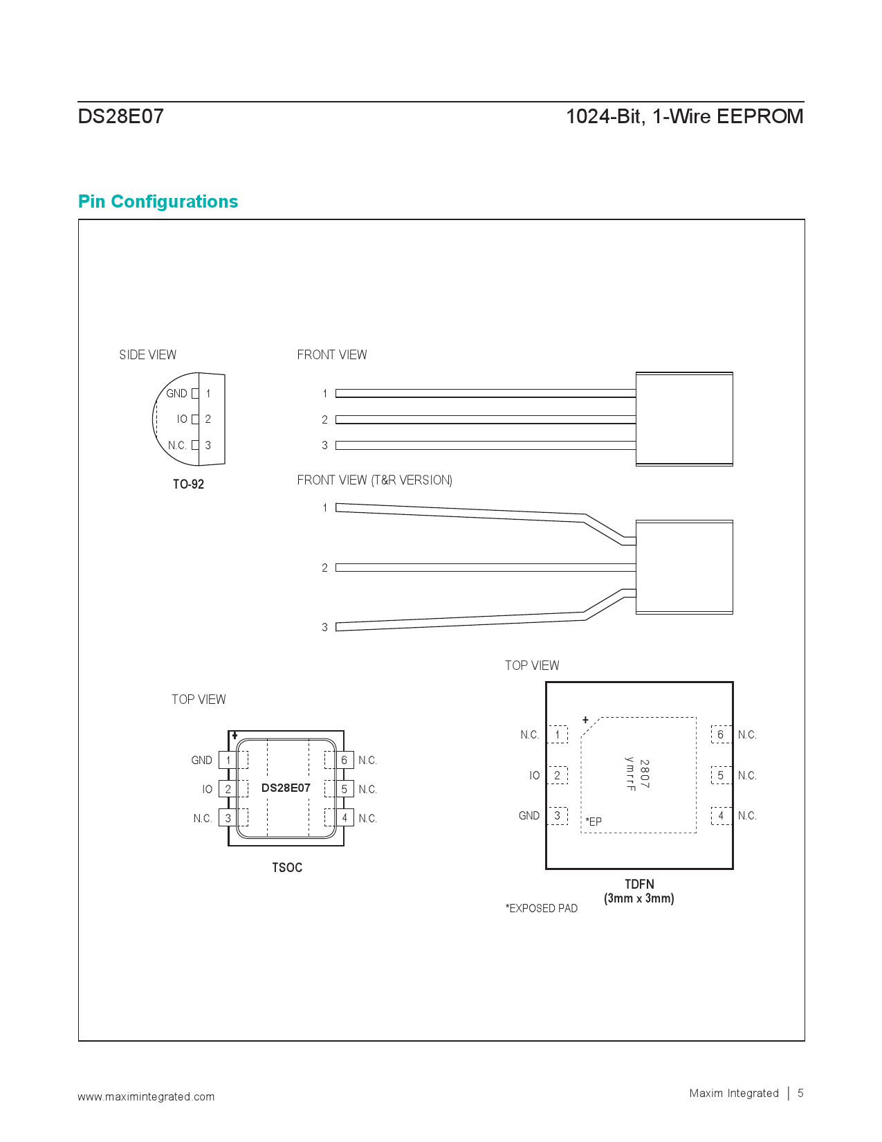 DS28E07+_（ADI(亚德诺)/MAXIM(美信)）DS28E07+中文资料_价格_PDF手册-立创电子商城