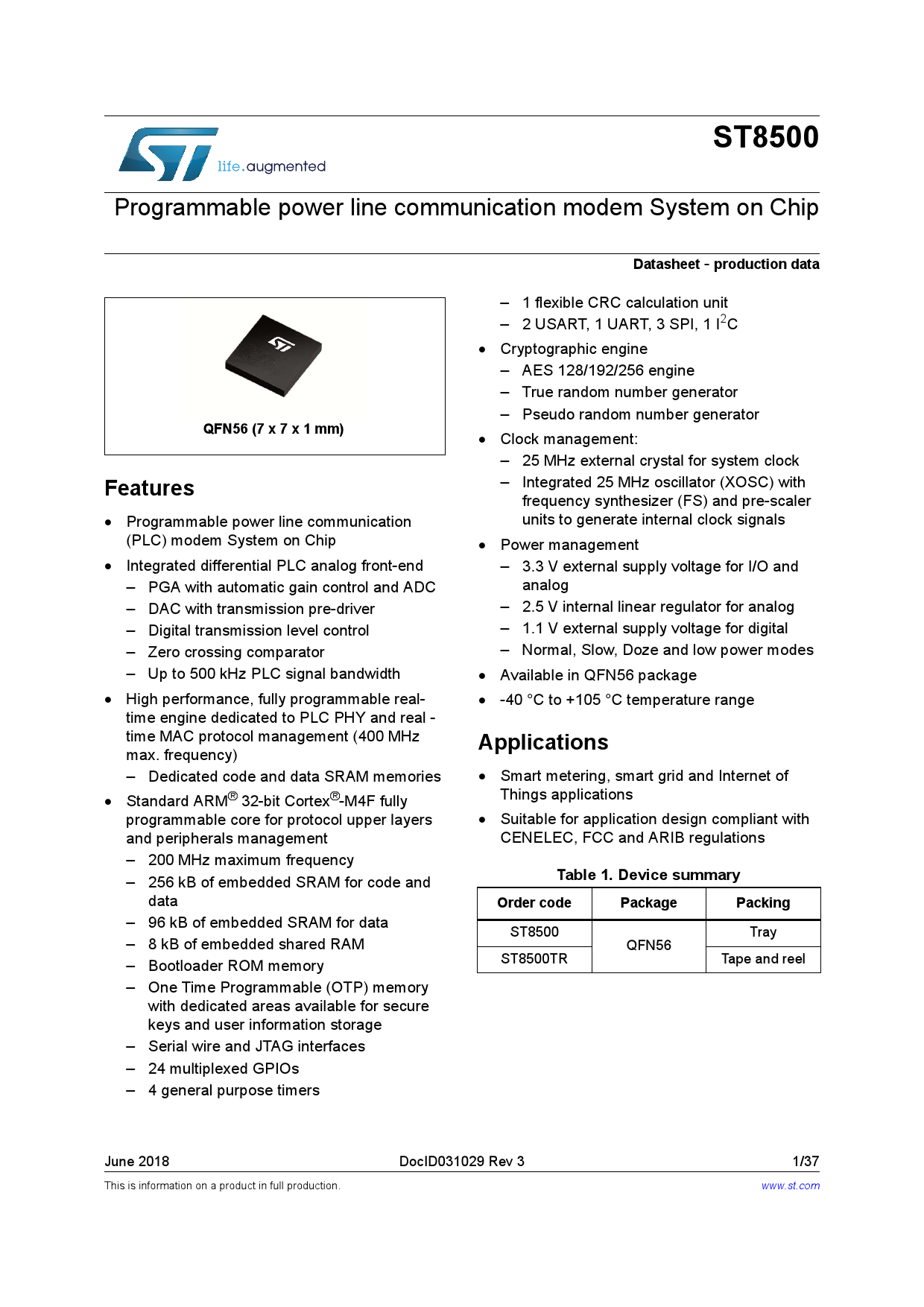 ST8500_（ST(意法半导体)）ST8500中文资料_价格_PDF手册-立创电子商城