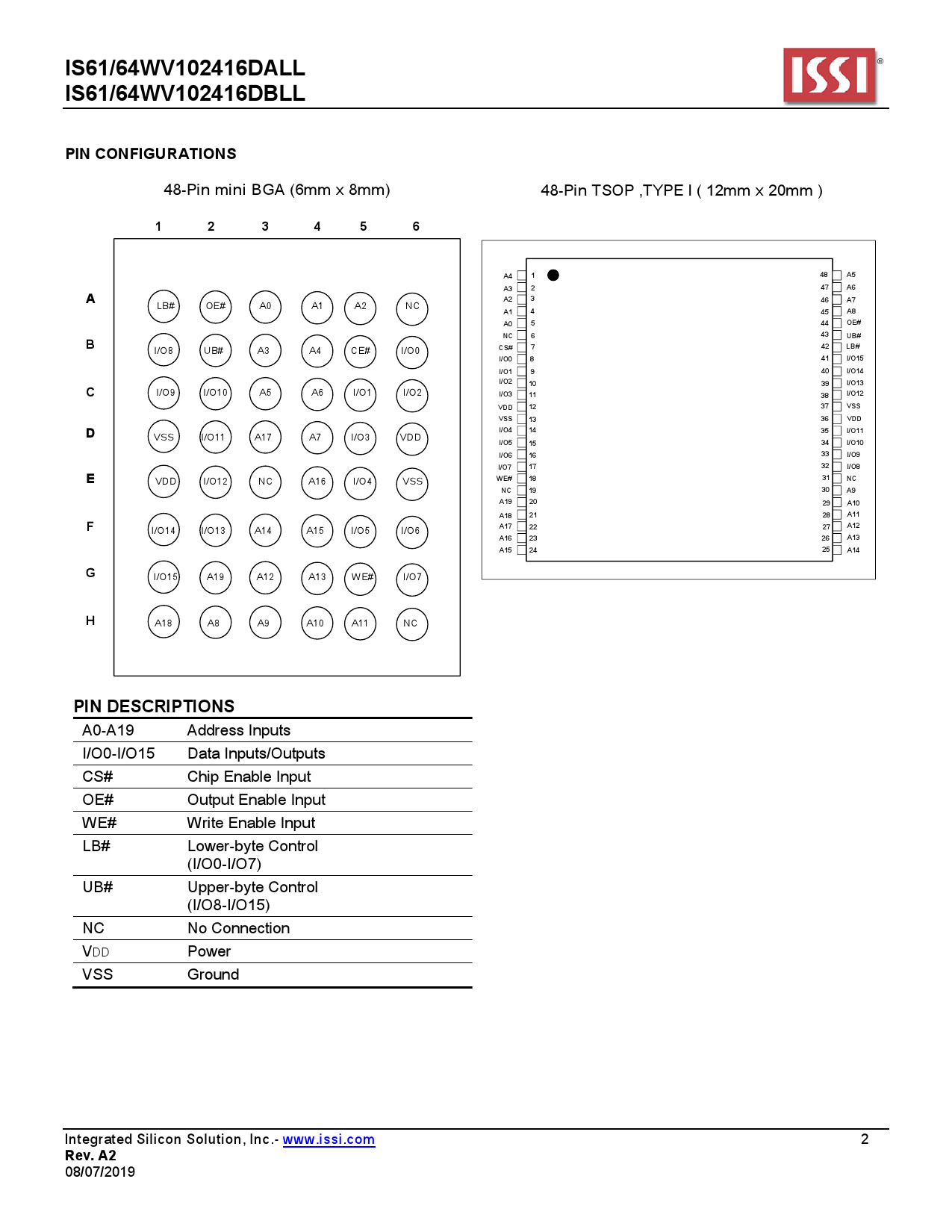 IS61WV102416DBLL-10BLI_（ISSI(美国芯成)）IS61WV102416DBLL-10BLI中文资料_价格_PDF手册 ...