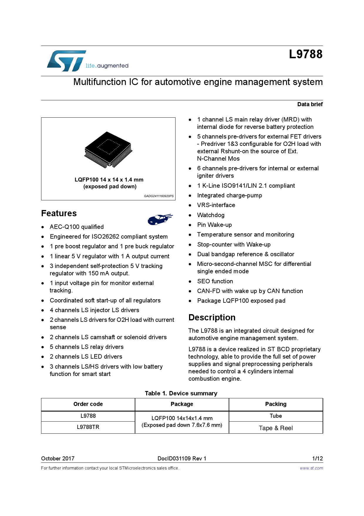 L9788_（ST(意法半导体)）L9788中文资料_价格_PDF手册-立创电子商城