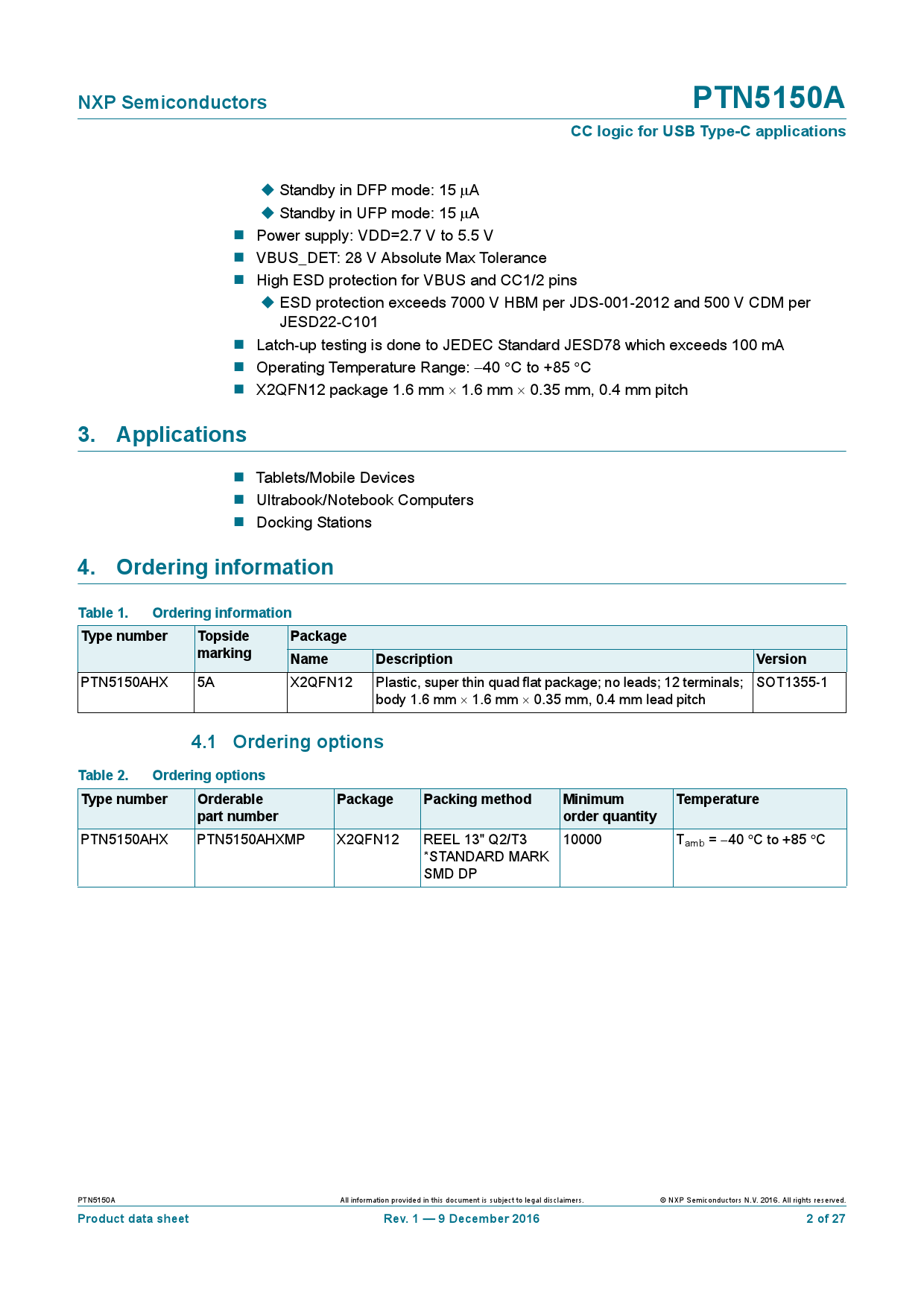 PTN5150AHXMP_（NXP(恩智浦)）PTN5150AHXMP中文资料_价格_PDF手册-立创电子商城