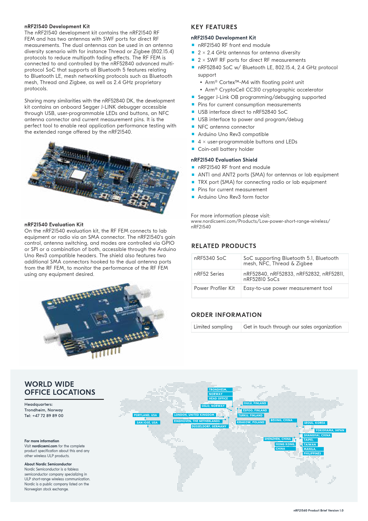 NRF21540-QDAA-R_（NORDIC）NRF21540-QDAA-R中文资料_价格_PDF手册-立创电子商城