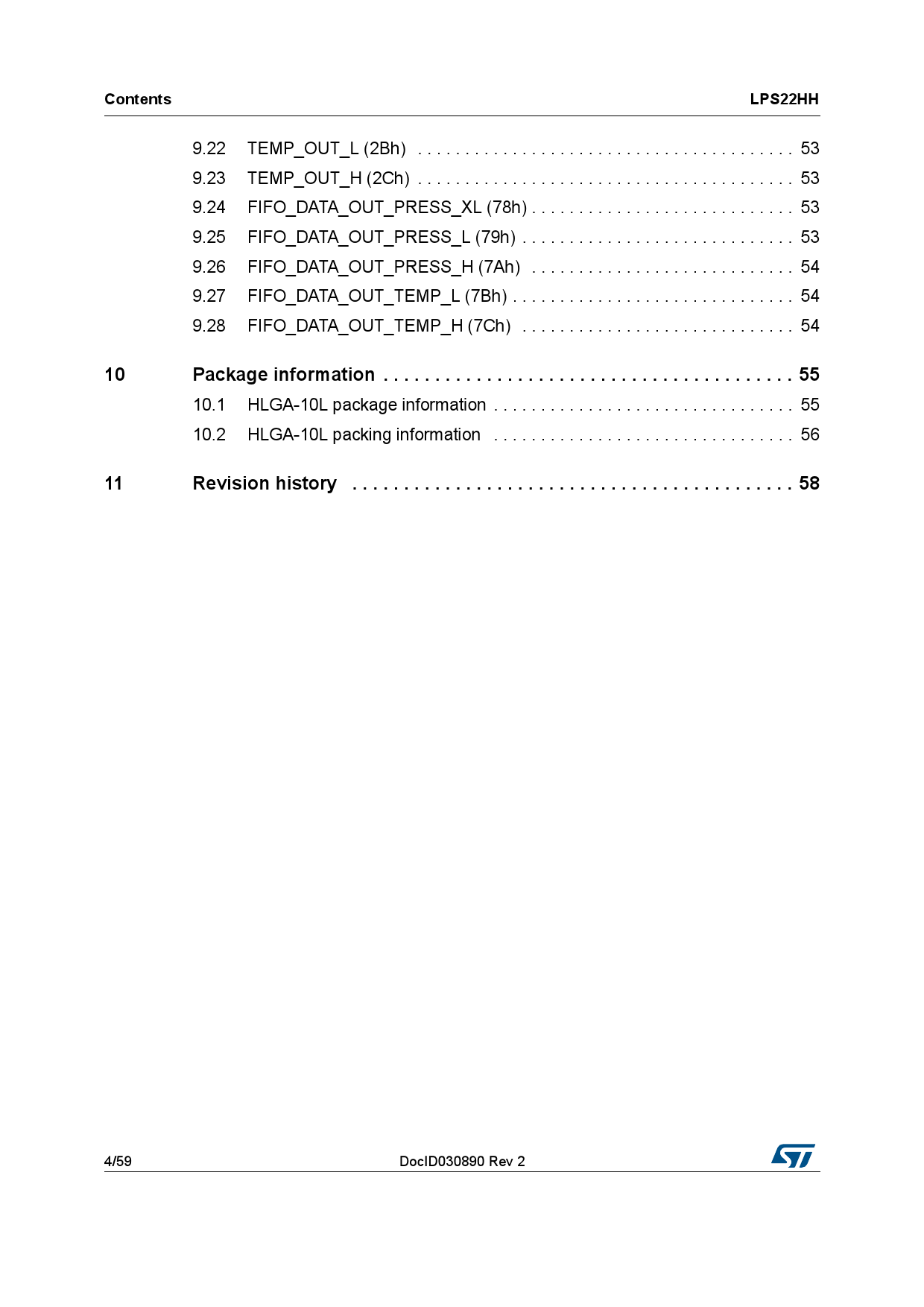 LPS22HHTR_（ST(意法半导体)）LPS22HHTR中文资料_价格_PDF手册-立创电子商城