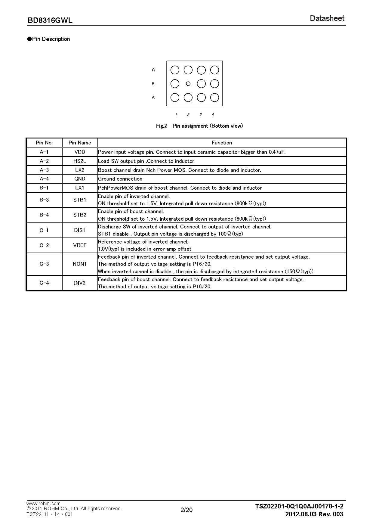 BD8316GWL-E2_（ROHM(罗姆)）BD8316GWL-E2中文资料_价格_PDF手册-立创电子商城