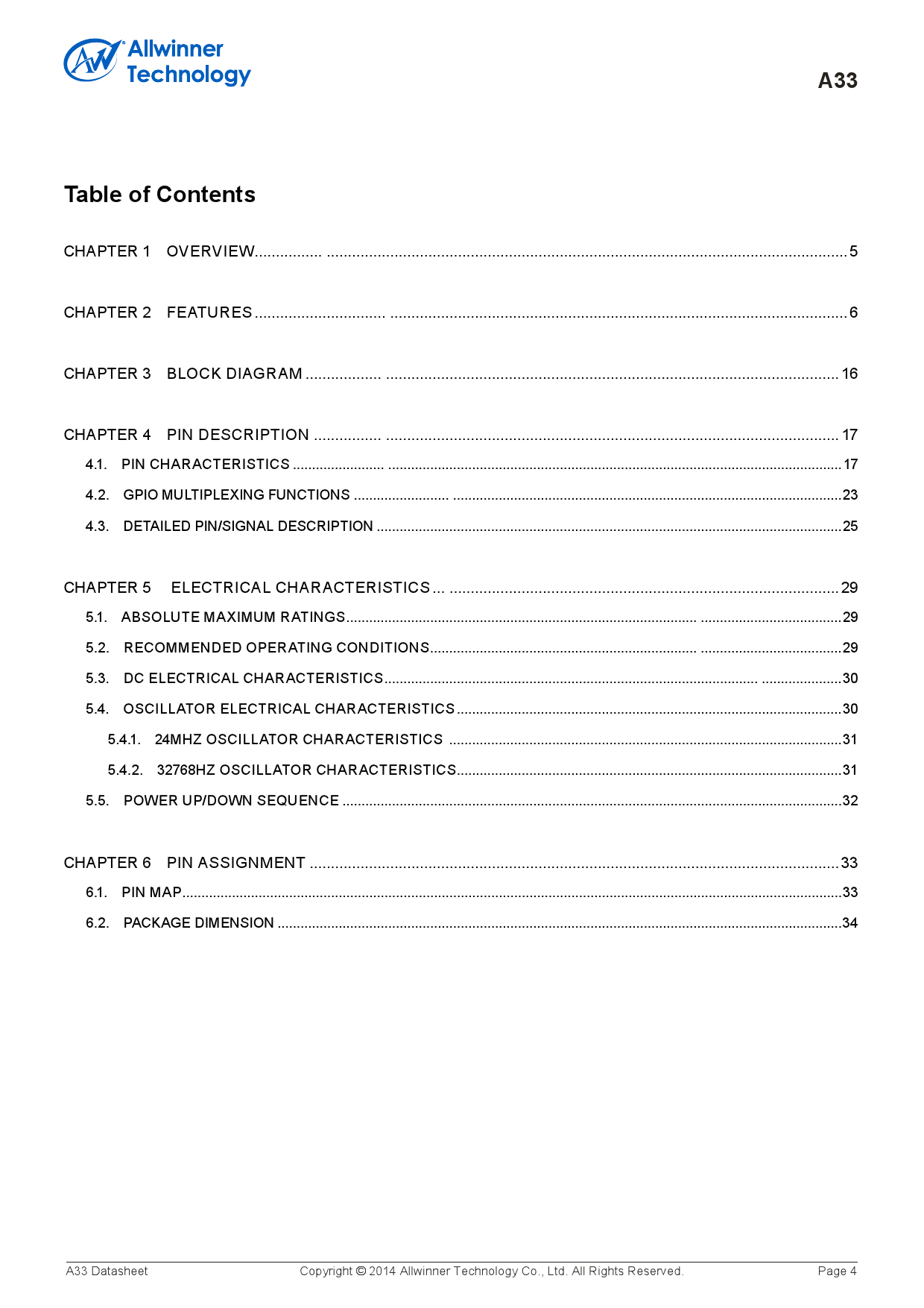 A33_（Allwinner(全志)）A33中文资料_价格_PDF手册-立创电子商城