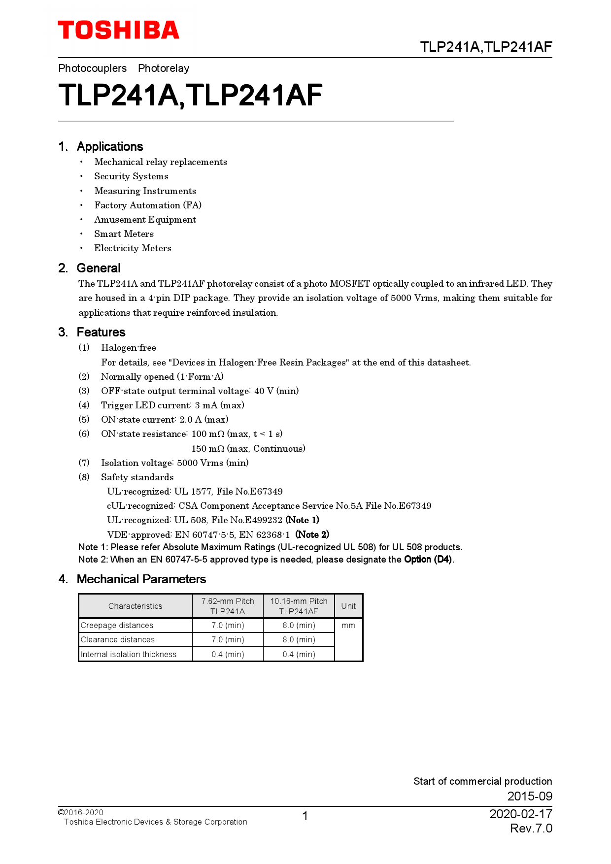 TLP241A(TP1,F_（TOSHIBA(东芝)）TLP241A(TP1,F中文资料_价格_PDF手册-立创电子商城