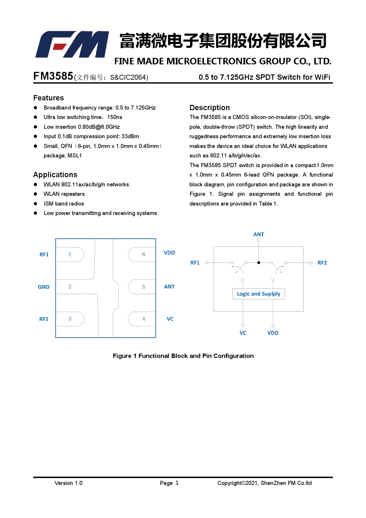 FM3585_（FM(富满)）FM3585中文资料_价格_PDF手册-立创电子商城