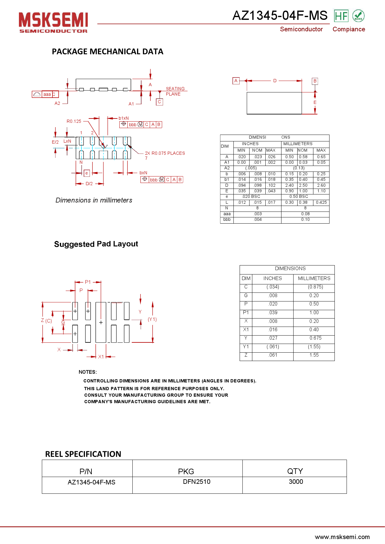 AZ1345-04F-MS_（MSKSEMI(美森科)）AZ1345-04F-MS中文资料_价格_PDF手册-立创电子商城