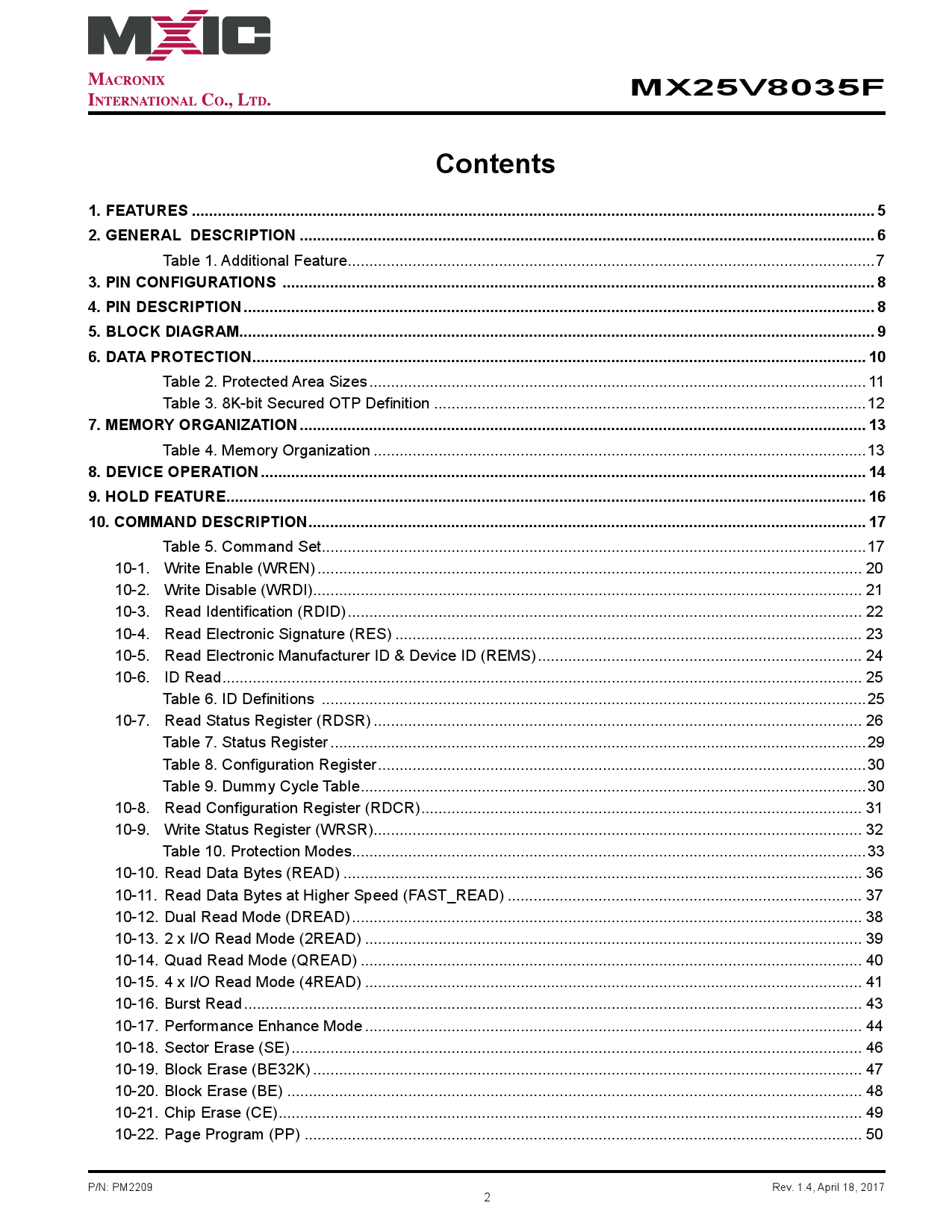 MX25V8035FM2I_（MXIC(旺宏电子)）MX25V8035FM2I中文资料_价格_PDF手册-立创电子商城