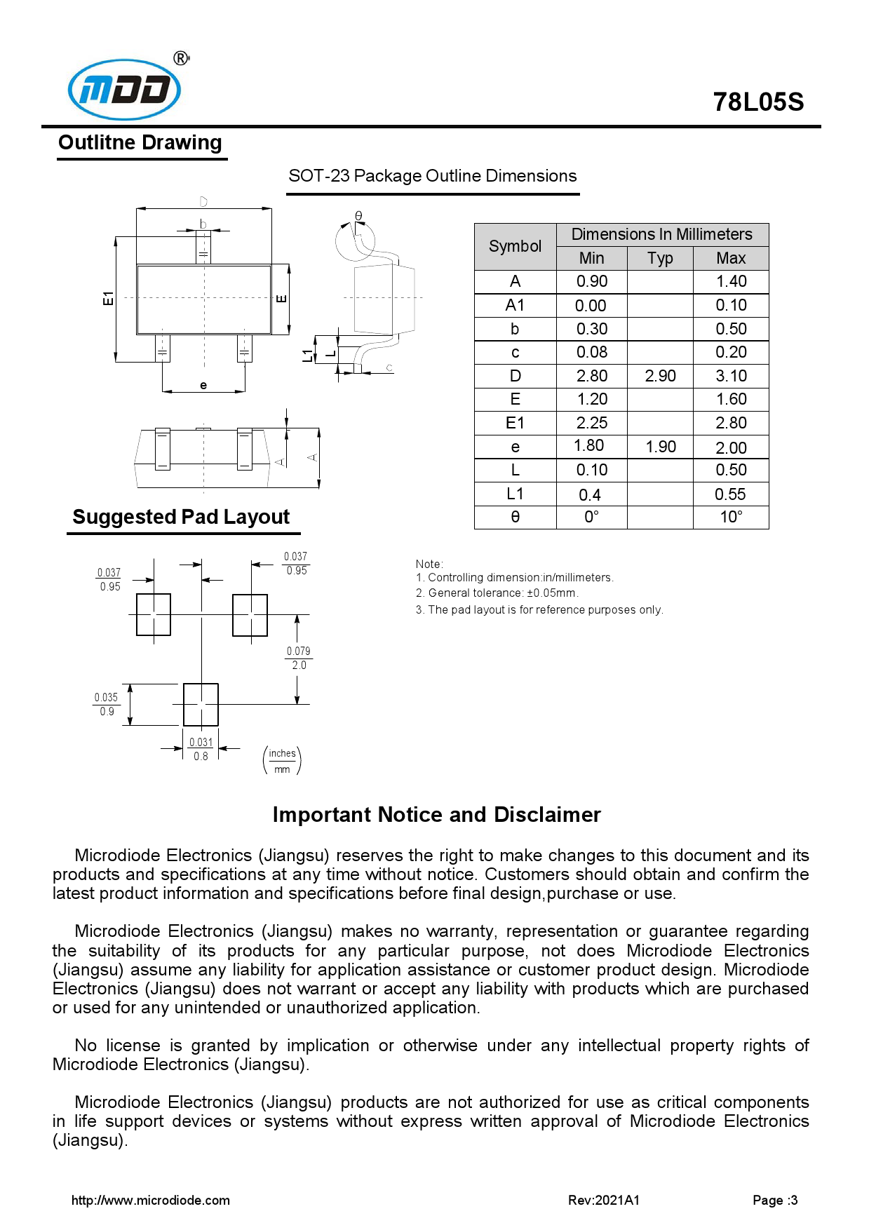 78L05S_（MDD）78L05S中文资料_价格_PDF手册-立创电子商城