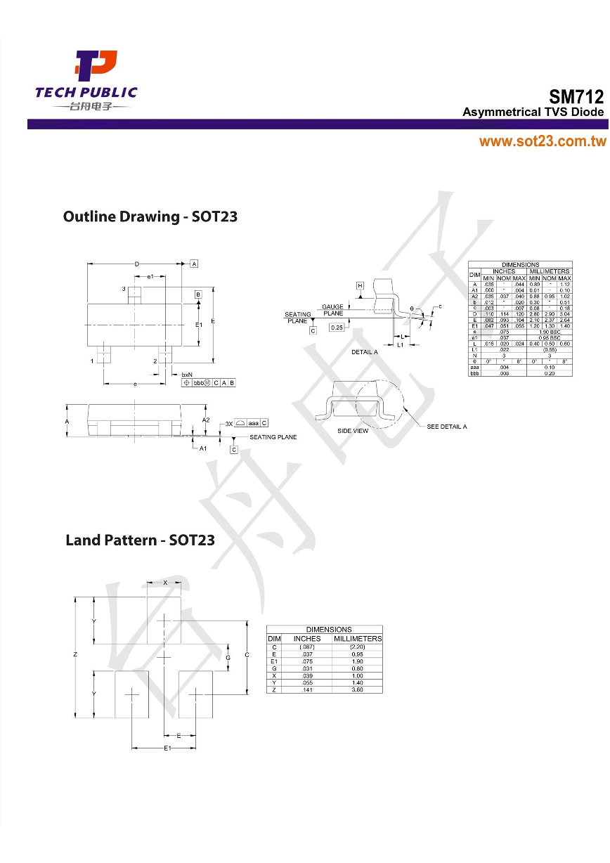 SM712_（TECH PUBLIC(台舟)）SM712中文资料_价格_PDF手册-立创电子商城