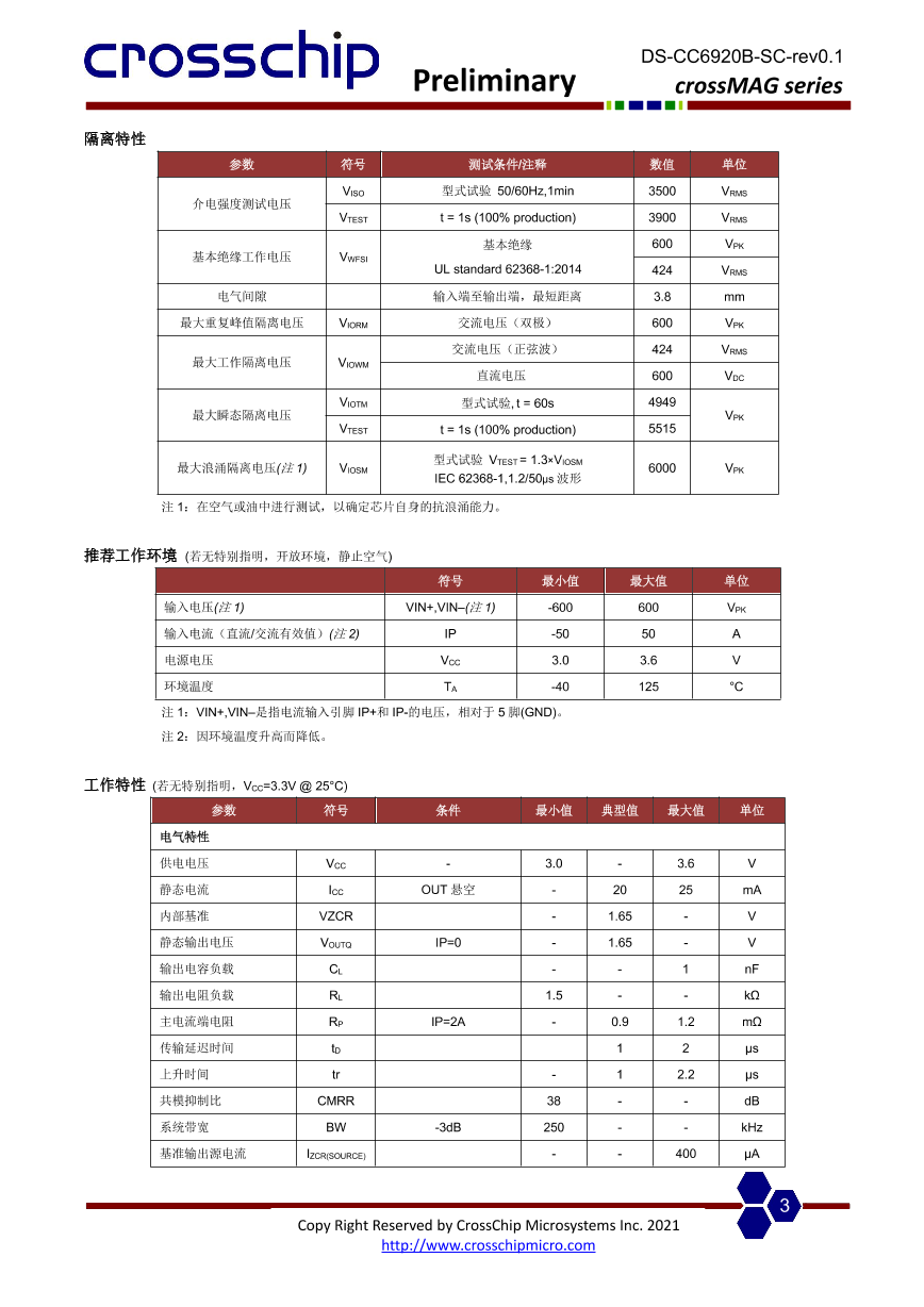CC6920BSO-10A_（CrossChip(成都芯进)）CC6920BSO-10A中文资料_价格_PDF手册-立创电子商城