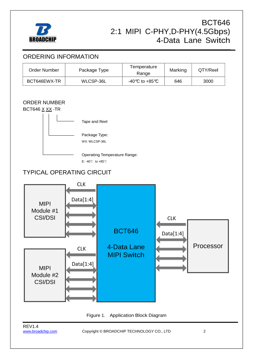 BCT646EWX-TR_（BROADCHIP(广芯电子)）BCT646EWX-TR中文资料_价格_PDF手册-立创电子商城