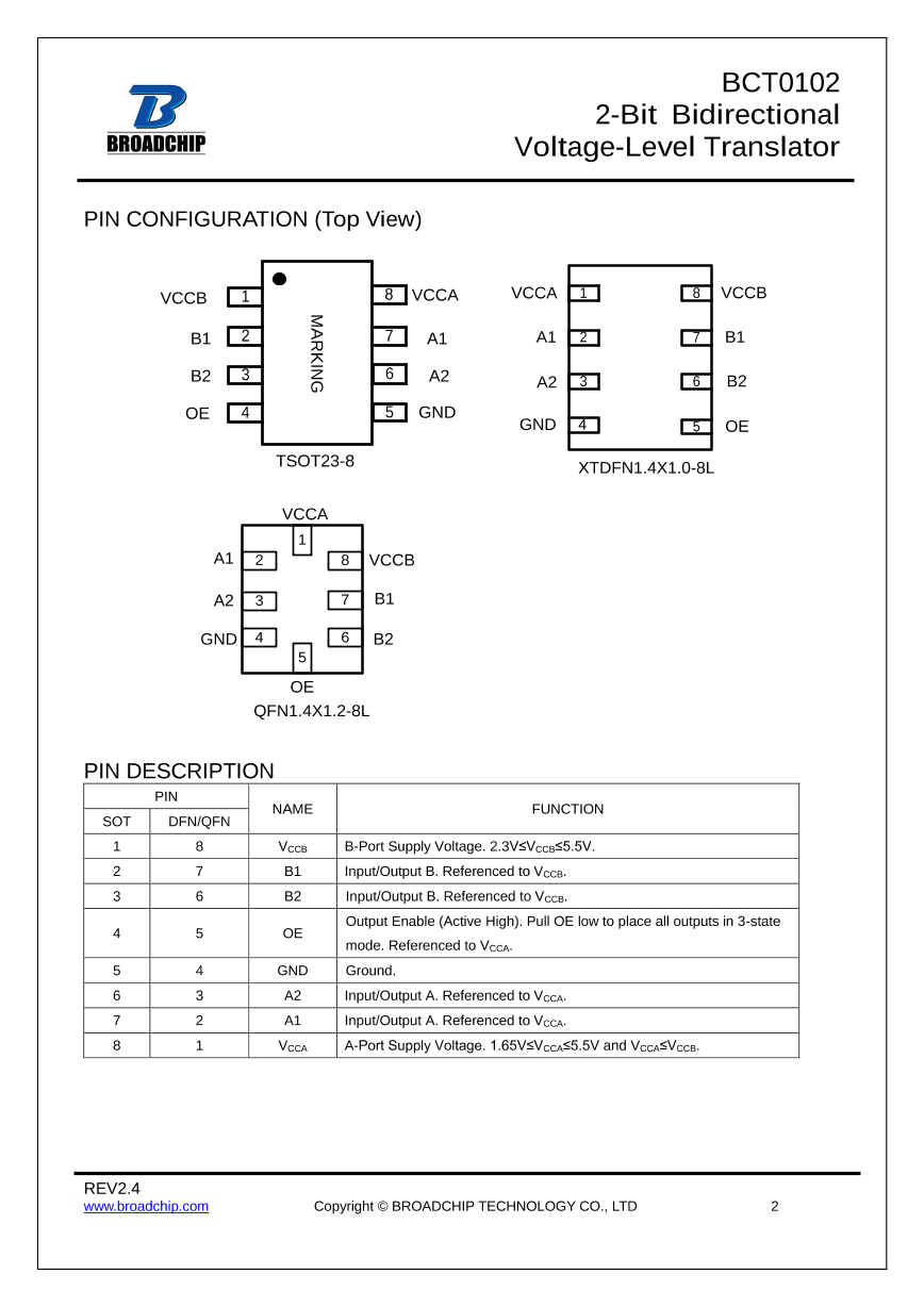 BCT0102ETA-TR_（BROADCHIP(广芯电子)）BCT0102ETA-TR中文资料_价格_PDF手册-立创电子商城