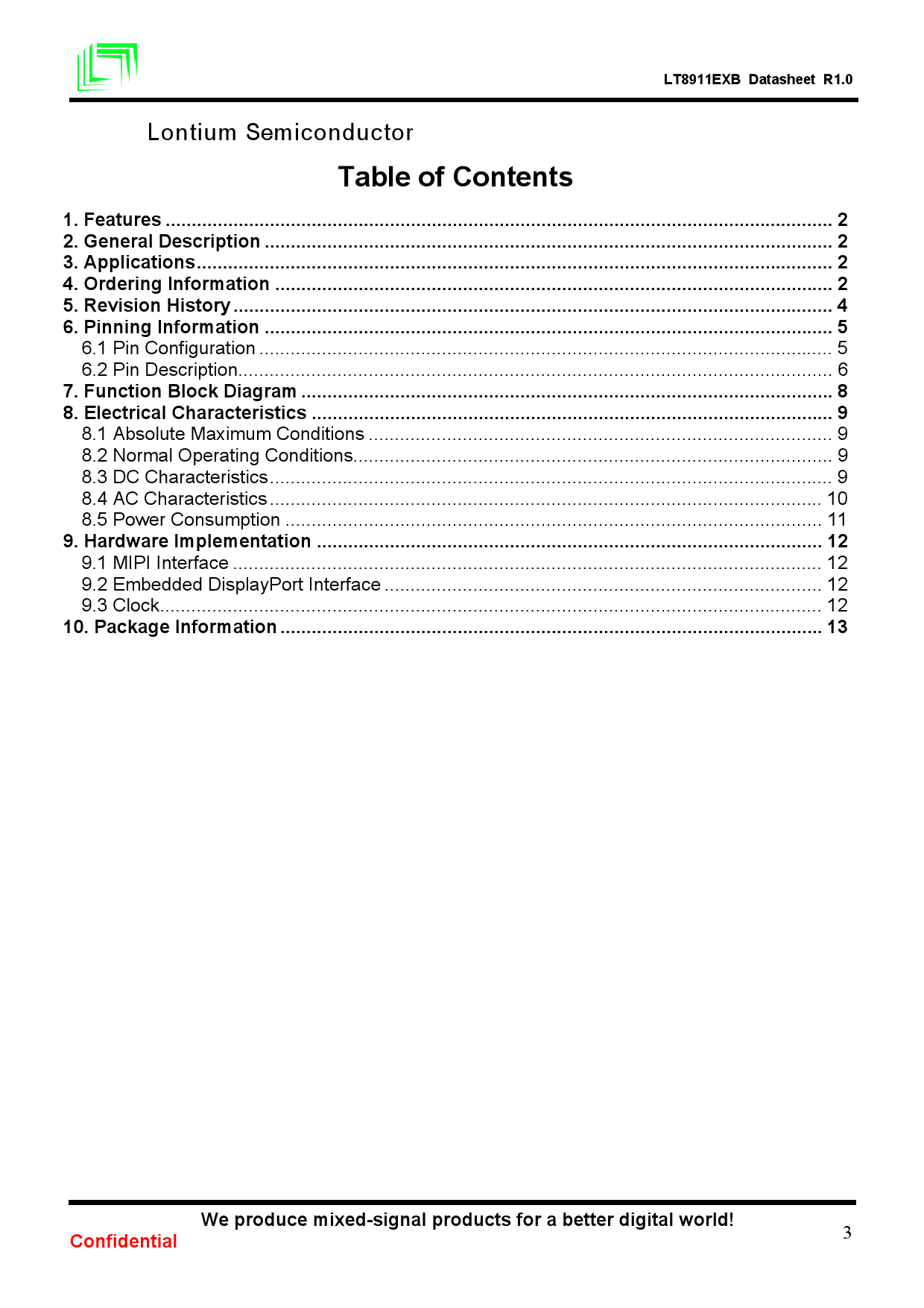 LT8911EXB_（Lontium(龙迅)）LT8911EXB中文资料_价格_PDF手册-立创电子商城