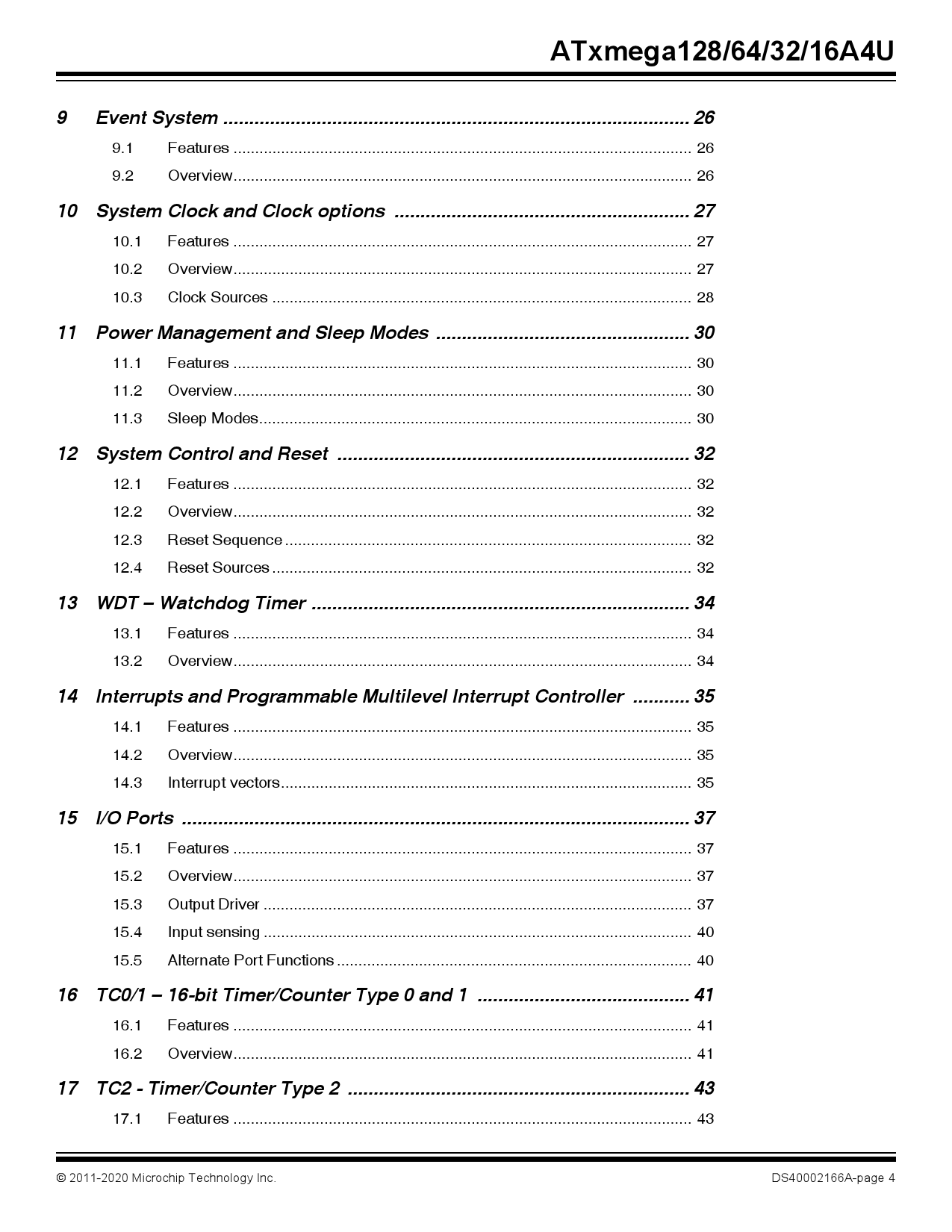 ATXMEGA32A4U-AU_（MICROCHIP(美国微芯)）ATXMEGA32A4U-AU中文资料_价格_PDF手册-立创电子商城