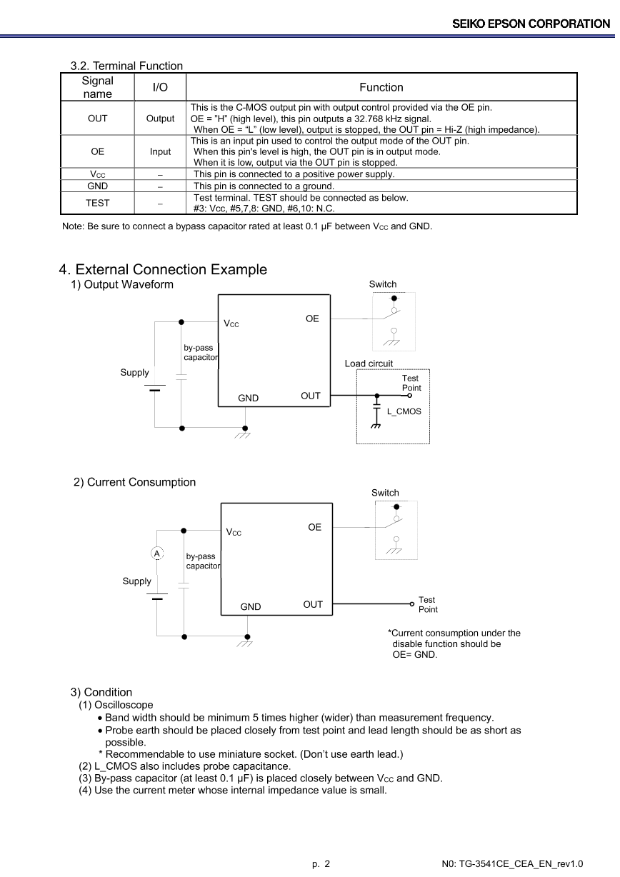 TG-3541CE 32.7680KXA3_（EPSON(爱普生)）TG-3541CE 32.7680KXA3中文资料_价格_PDF手册-立创电子商城