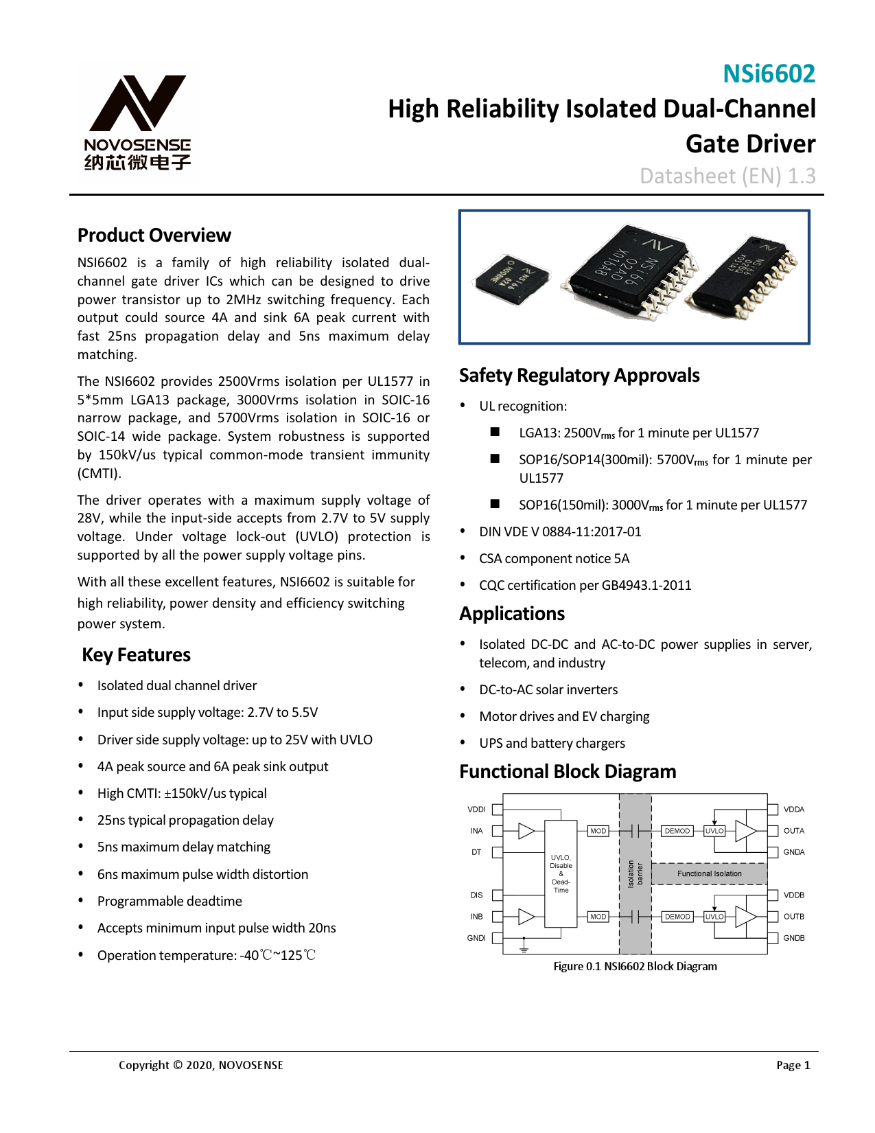 NSi6602B-DSWR_（NOVOSENSE(纳芯微)）NSi6602B-DSWR中文资料_价格_PDF手册-立创电子商城