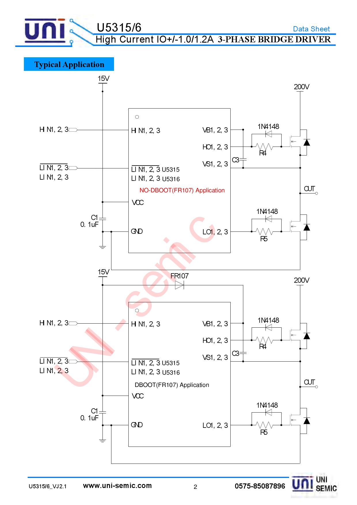 U5315_（UNI-SEMI(宇力半导体)）U5315中文资料_价格_PDF手册-立创电子商城