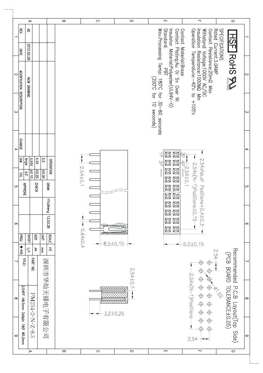PM254-2-08-Z-8.5_（HCTL(华灿天禄)）PM254-2-08-Z-8.5中文资料_价格_PDF手册-立创电子商城