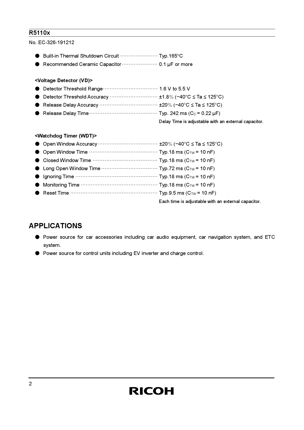R5110S122D-E2-KE_（RICOH(理光)）R5110S122D-E2-KE中文资料_价格_PDF手册-立创电子商城