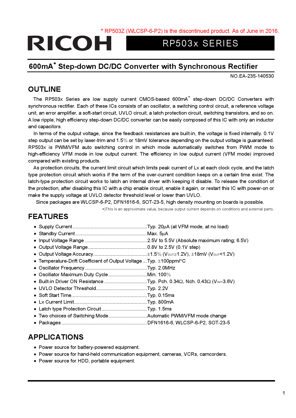 RP503N102A-TR-FE_（RICOH(理光)）RP503N102A-TR-FE中文资料_价格_PDF手册-立创电子商城