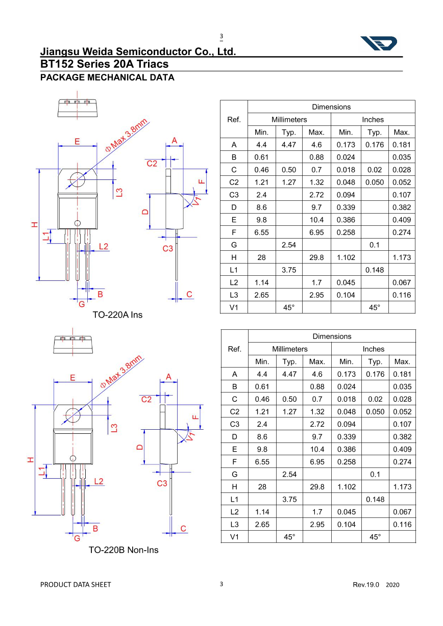BT152_（WEIDA(韦达)）BT152中文资料_价格_PDF手册-立创电子商城