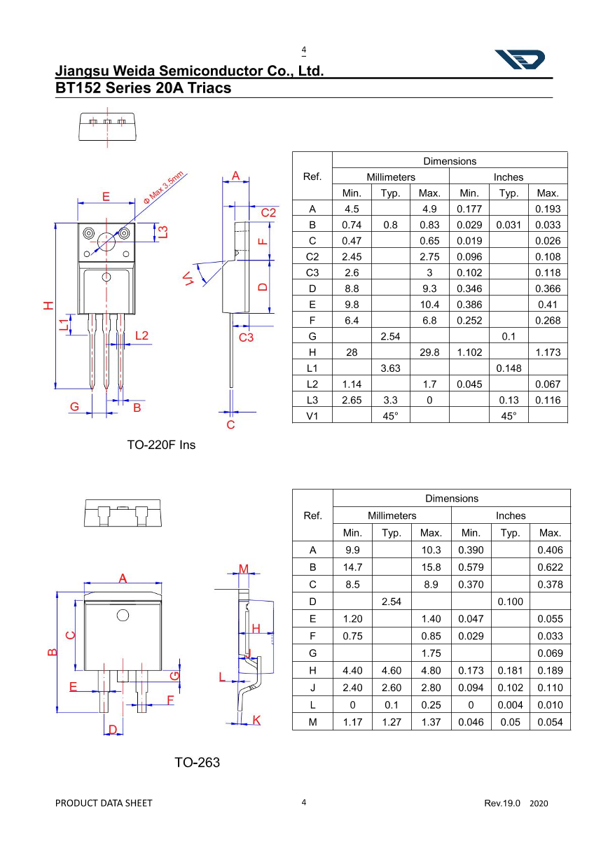 BT152_（WEIDA(韦达)）BT152中文资料_价格_PDF手册-立创电子商城