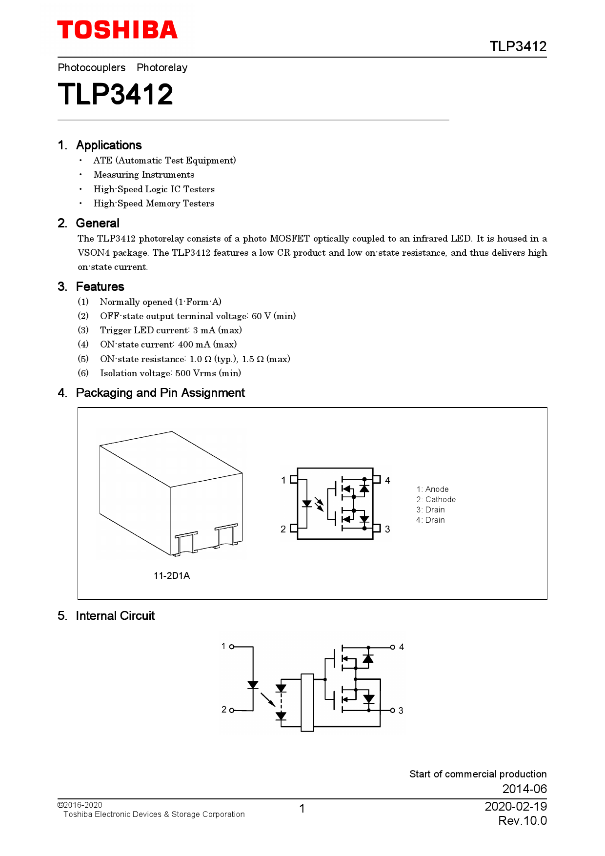 TLP3412(TP,F_（TOSHIBA(东芝)）TLP3412(TP,F中文资料_价格_PDF手册-立创电子商城
