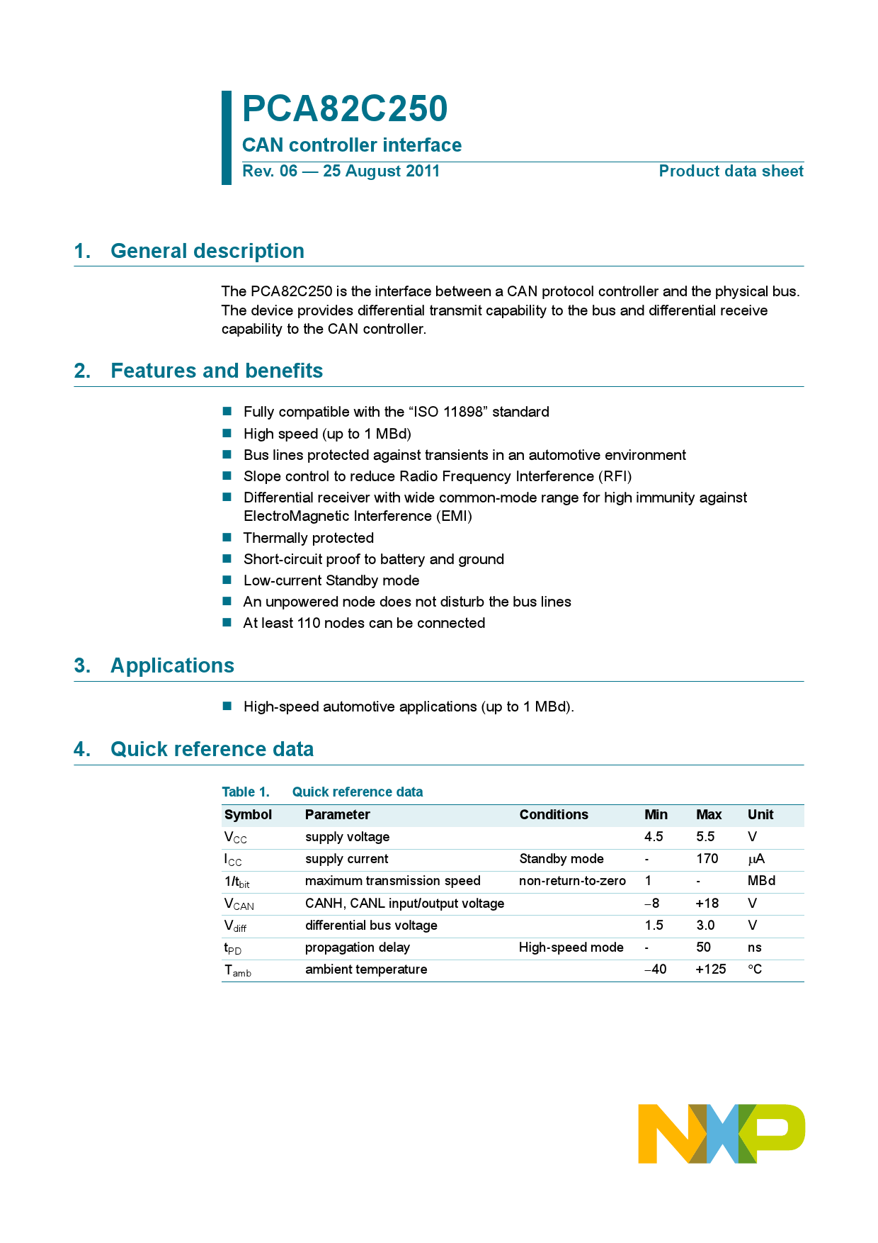 PCA82C250T/YM,115_（NXP(恩智浦)）PCA82C250T/YM,115中文资料_价格_PDF手册-立创电子商城