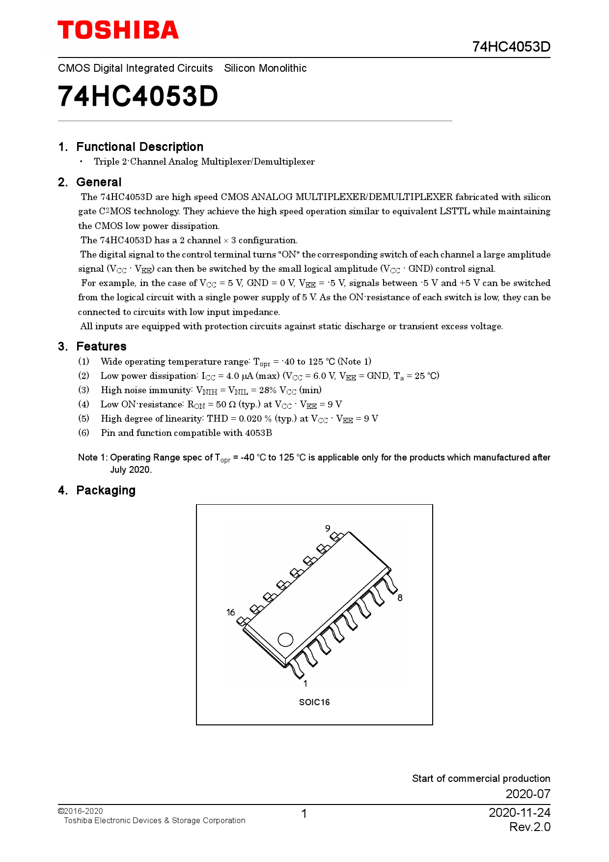 74HC4053D_（TOSHIBA(东芝)）74HC4053D中文资料_价格_PDF手册-立创电子商城