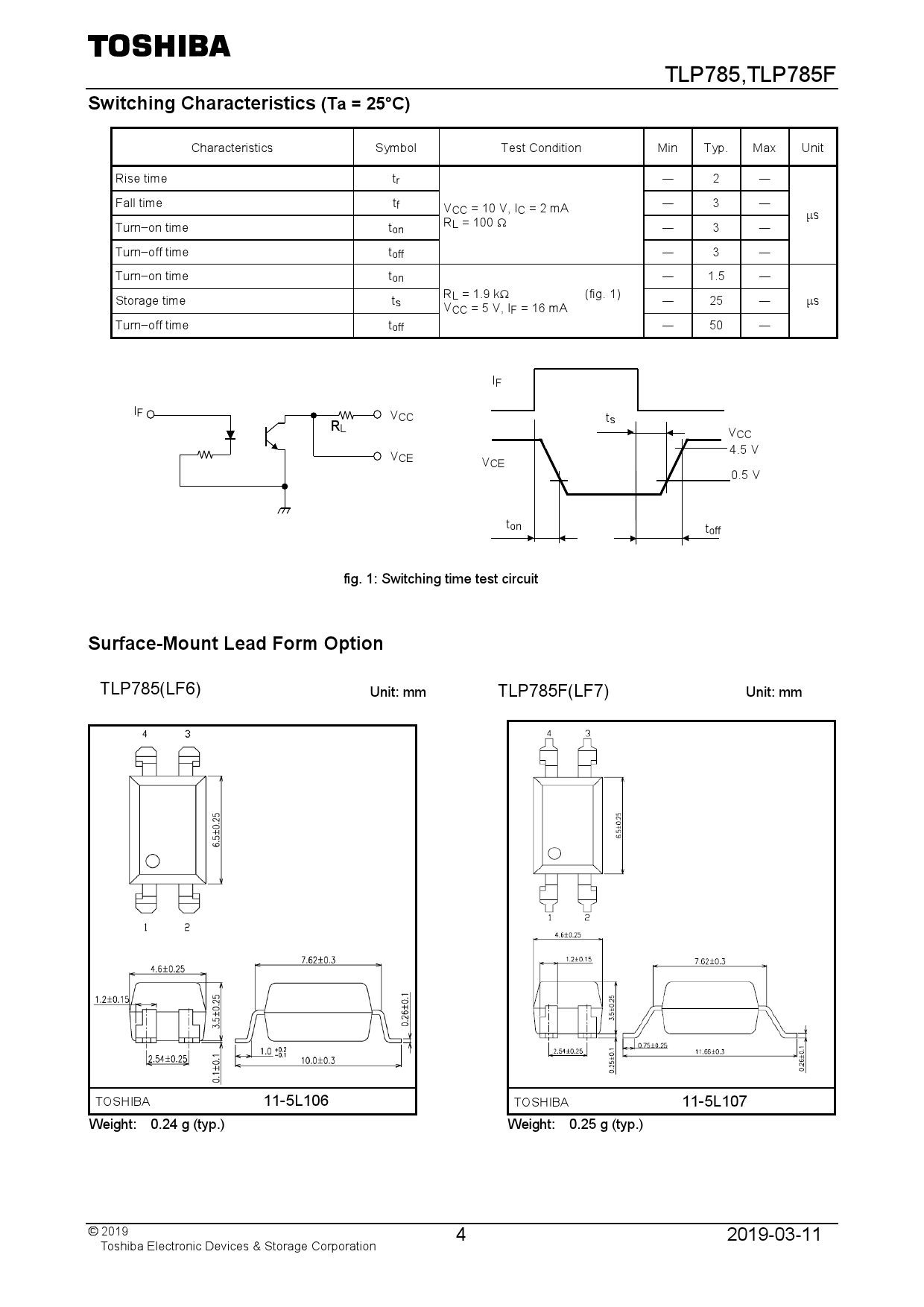 TLP785(GR,F)_（TOSHIBA(东芝)）TLP785(GR,F)中文资料_价格_PDF手册-立创电子商城