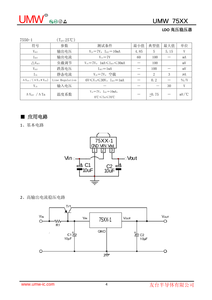 HT7533-1_（UMW(广东友台半导体)）HT7533-1中文资料_价格_PDF手册-立创电子商城