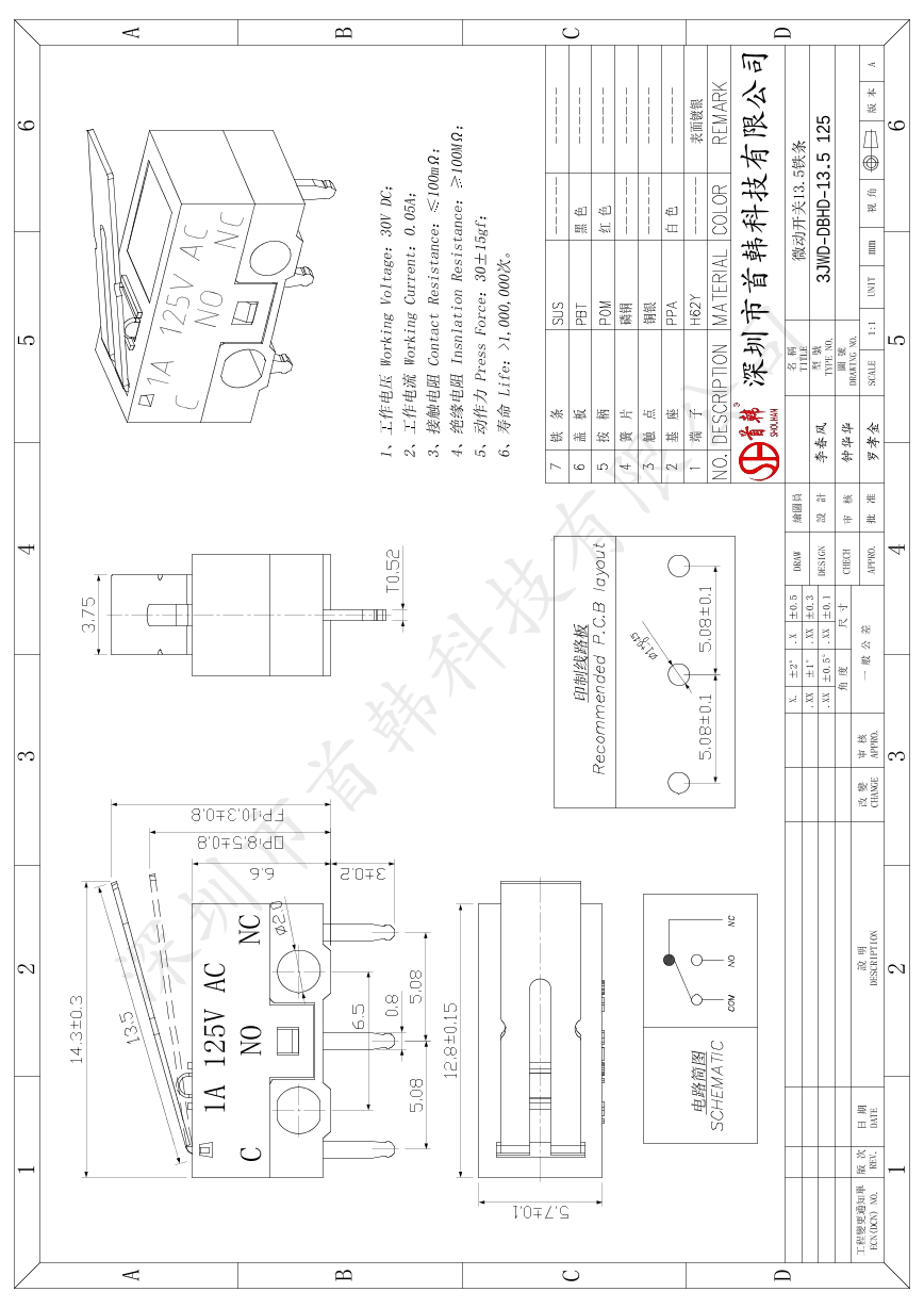 3JWD-DBHD-13.5 125_（SHOU HAN(首韩)）3JWD-DBHD-13.5 125中文资料_价格_PDF手册-立创电子商城