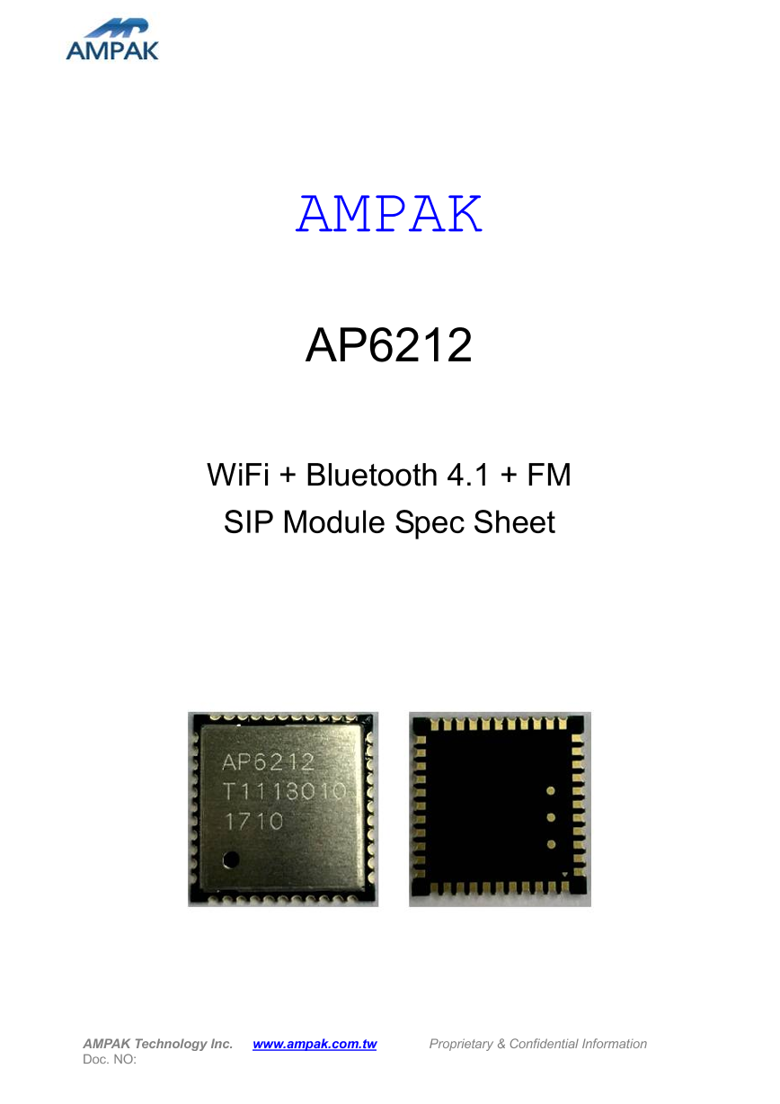 AP6212_（AMPAK(正基科技)）AP6212中文资料_价格_PDF手册-立创电子商城