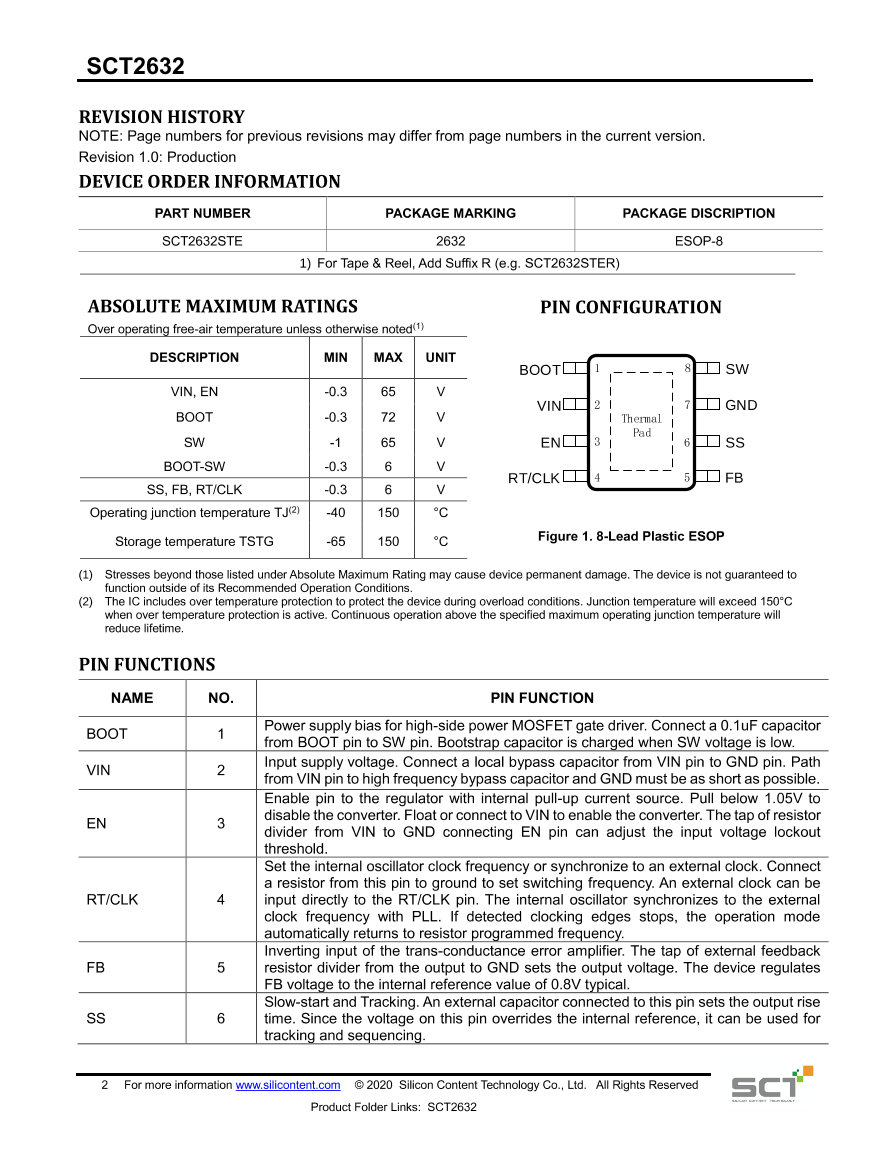 SCT2632STER_（SCT(芯洲科技)）SCT2632STER中文资料_价格_PDF手册-立创电子商城