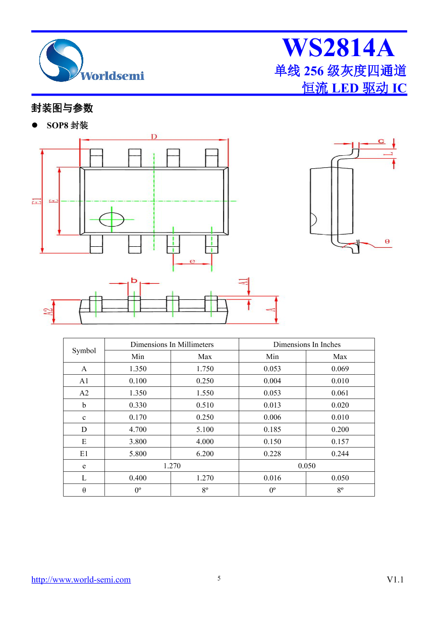 WS2814A_（worldsemi）WS2814A中文资料_价格_PDF手册-立创电子商城