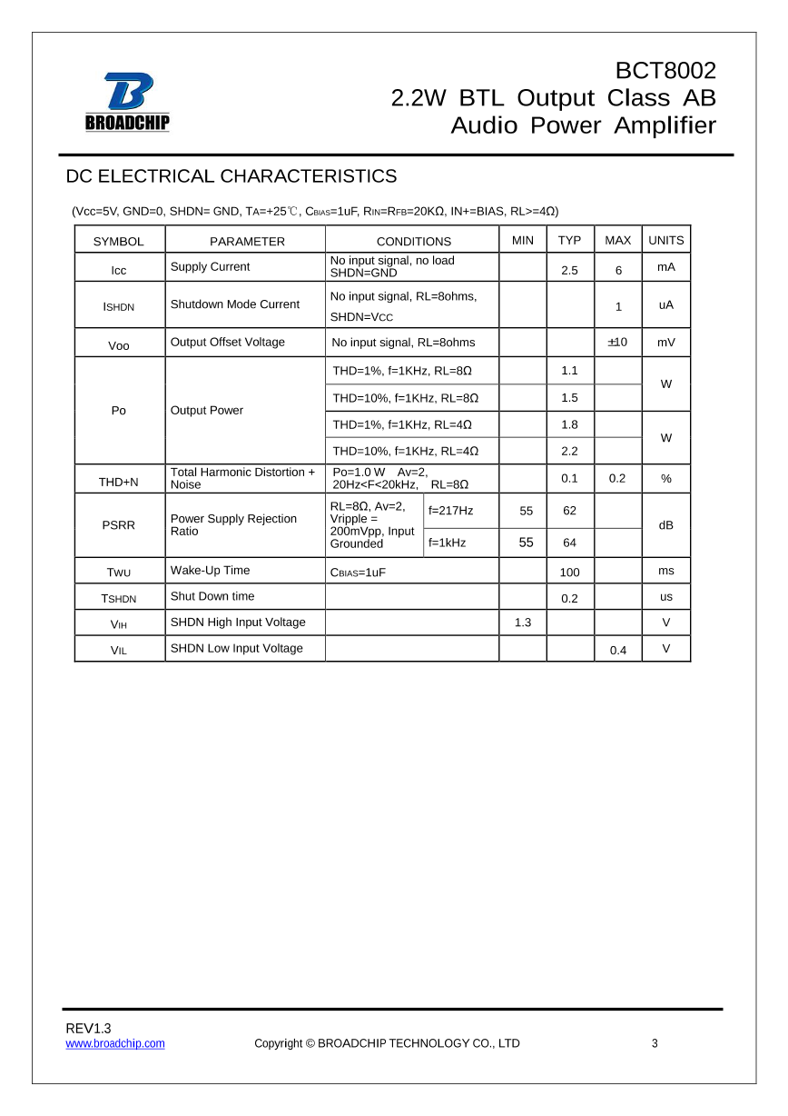 BCT8002EOA-TR_（BROADCHIP(广芯电子)）BCT8002EOA-TR中文资料_价格_PDF手册-立创电子商城